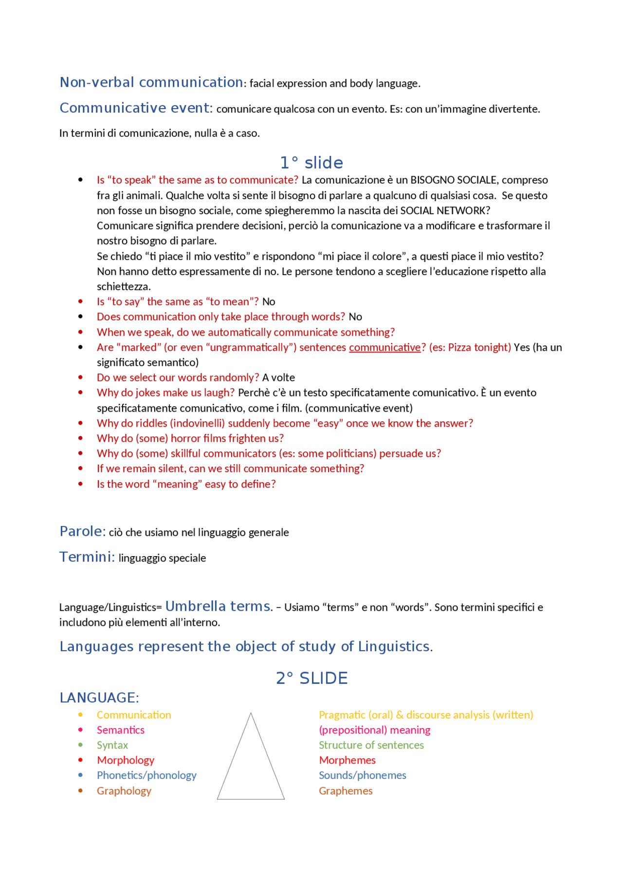 Modulo Teorico 3 Di Inglese Appunti Di Lingua Inglese Docsity