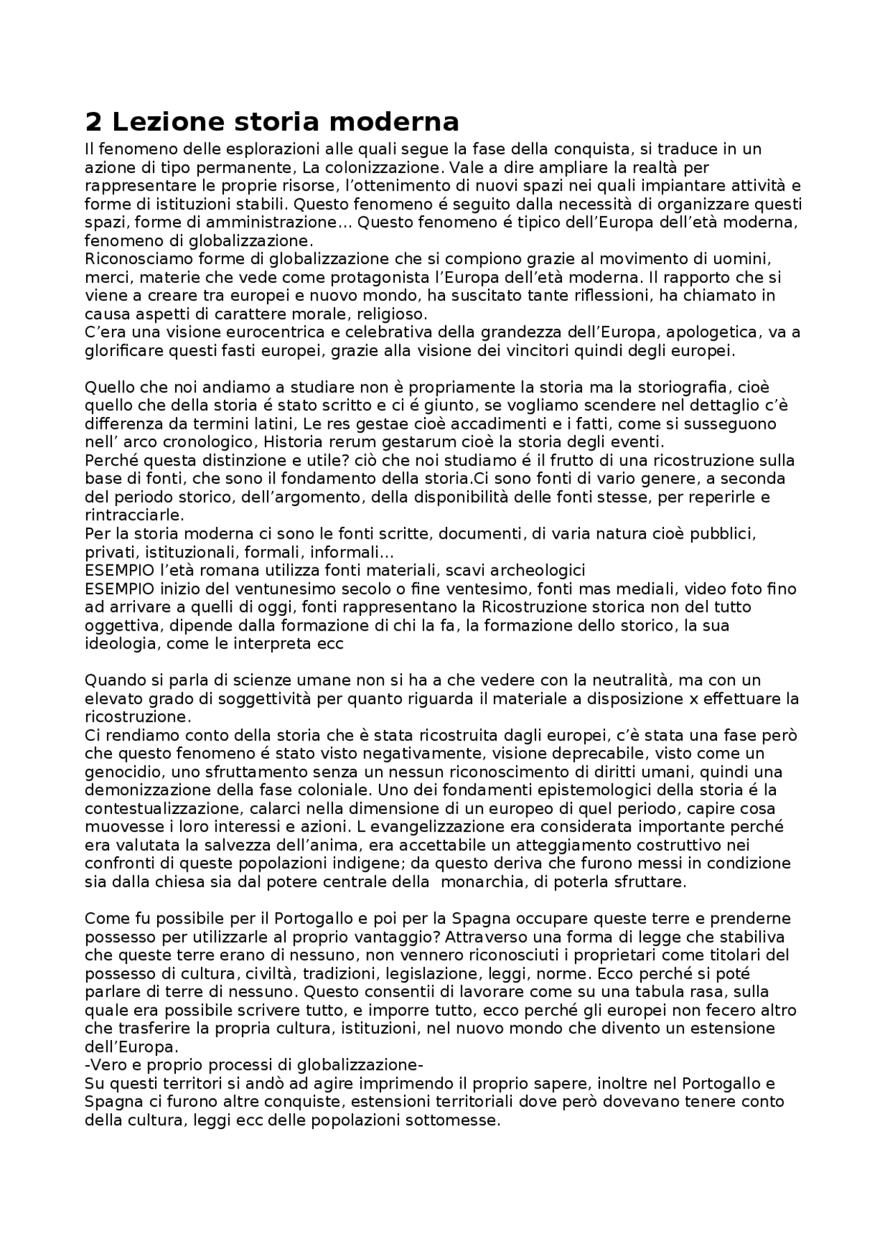 Ceti e classi presenti nell'età moderna del millecinquecento - Docsity