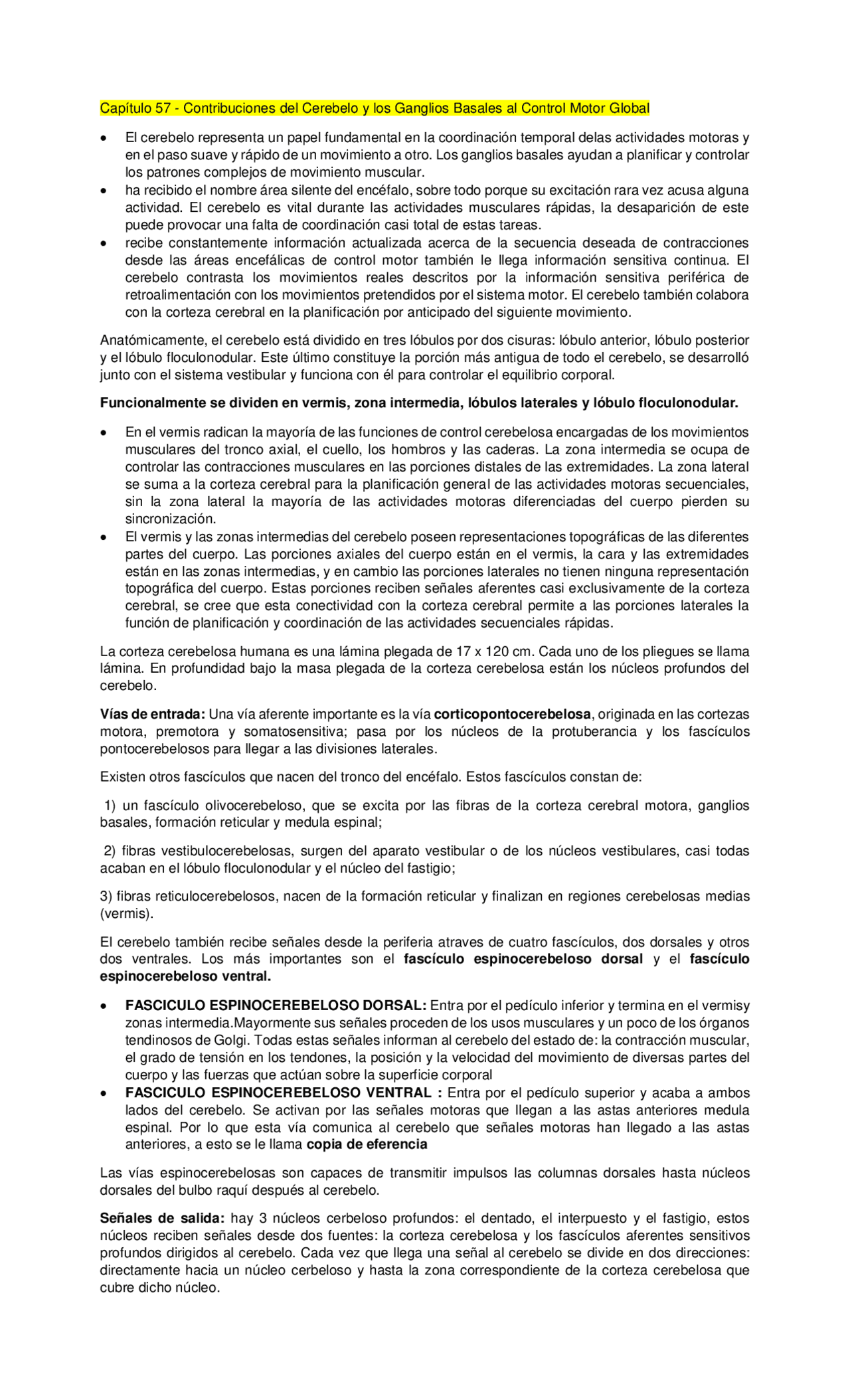Capitulo 57 De Guyton Resúmenes De Fisiología Docsity