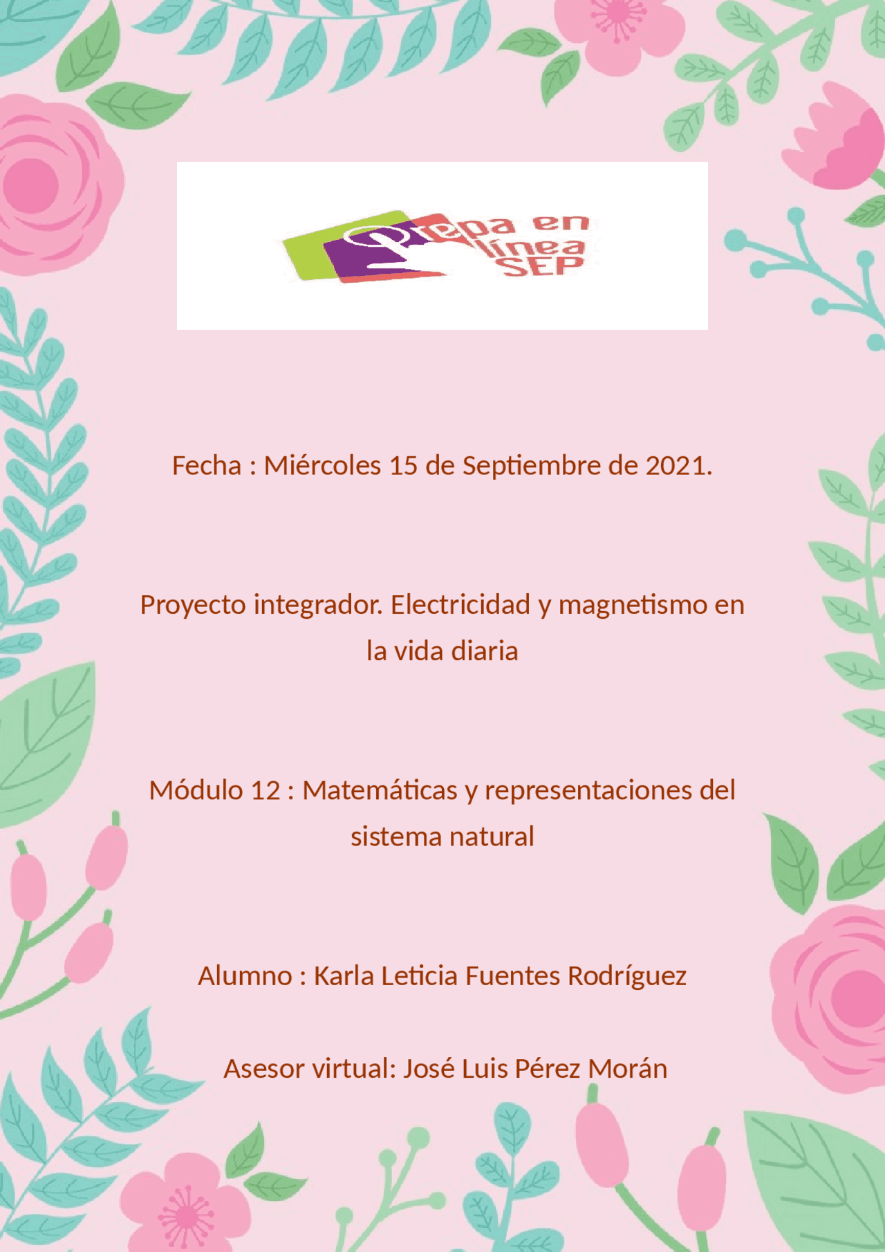 Proyecto Integrador Módulo 12 Apuntes De Matemáticas Docsity