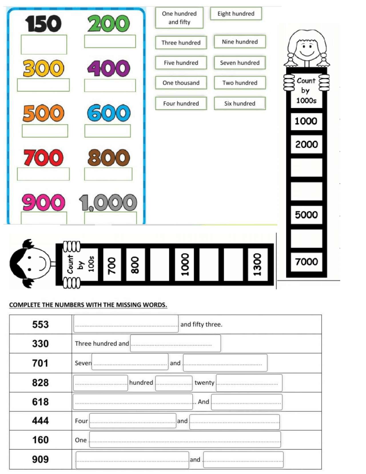 Numbers number aprende mas de los numeros - Docsity