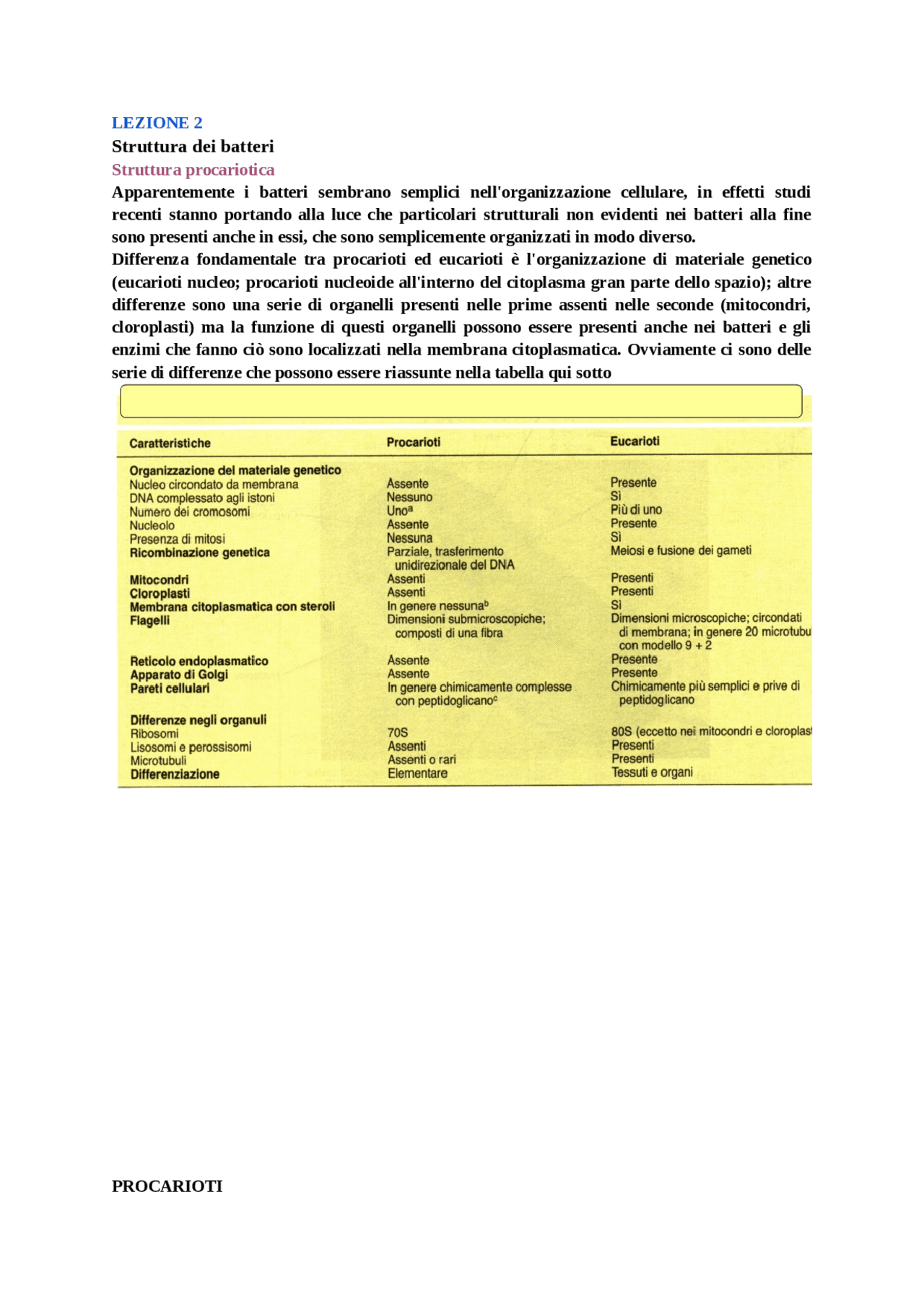 Microbiologia Struttura Dei Batteri Docsity