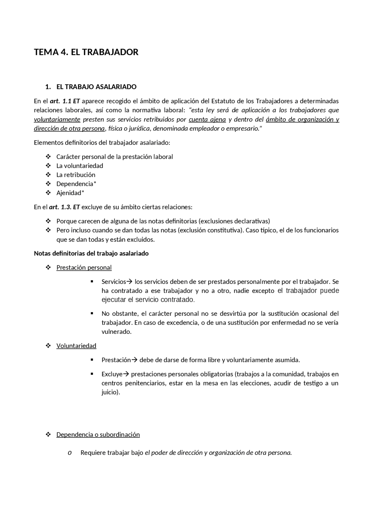 Apuntes Tema 2 Derecho Del Trabajo Docsity