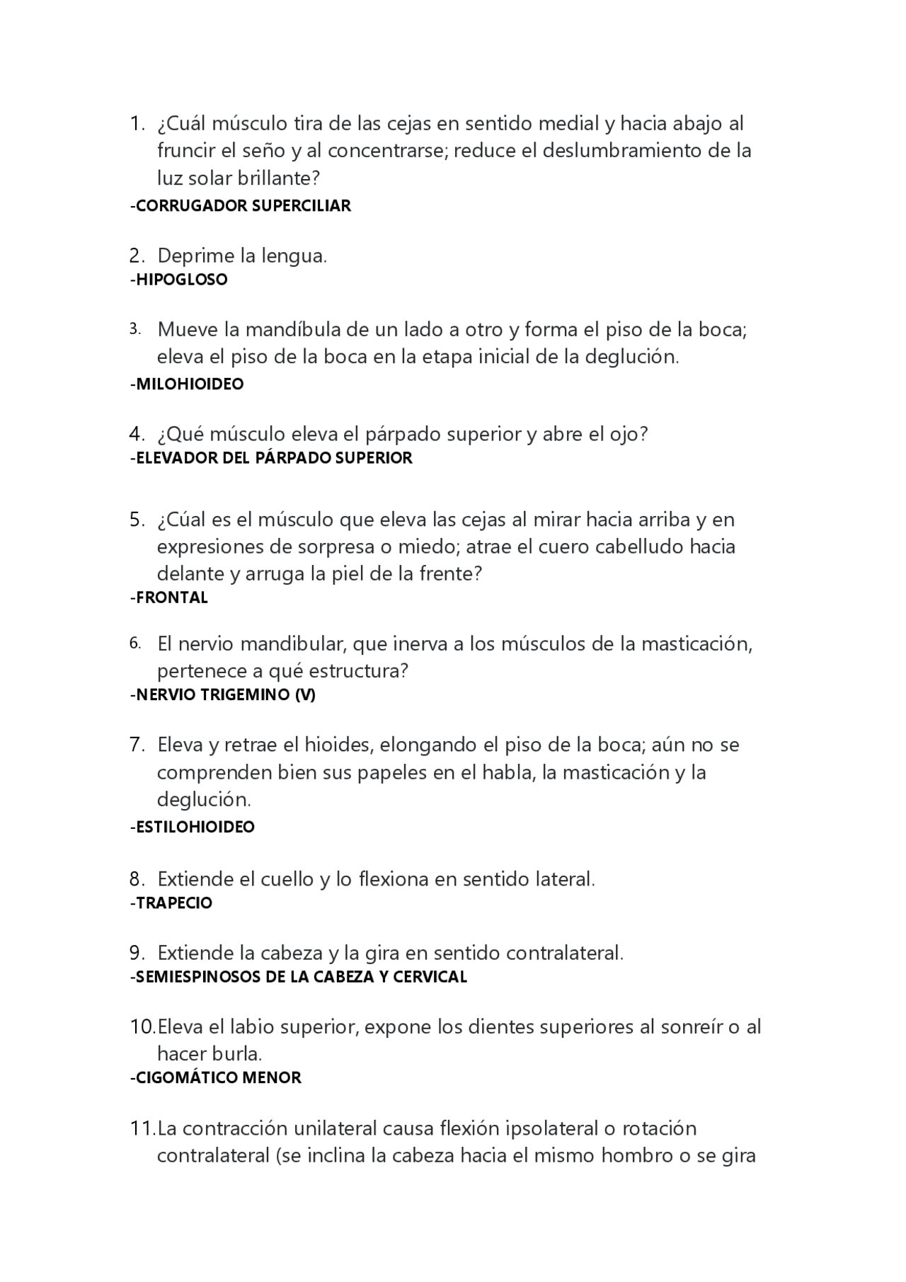 Anatomía Cabeza Y Cuello Docsity