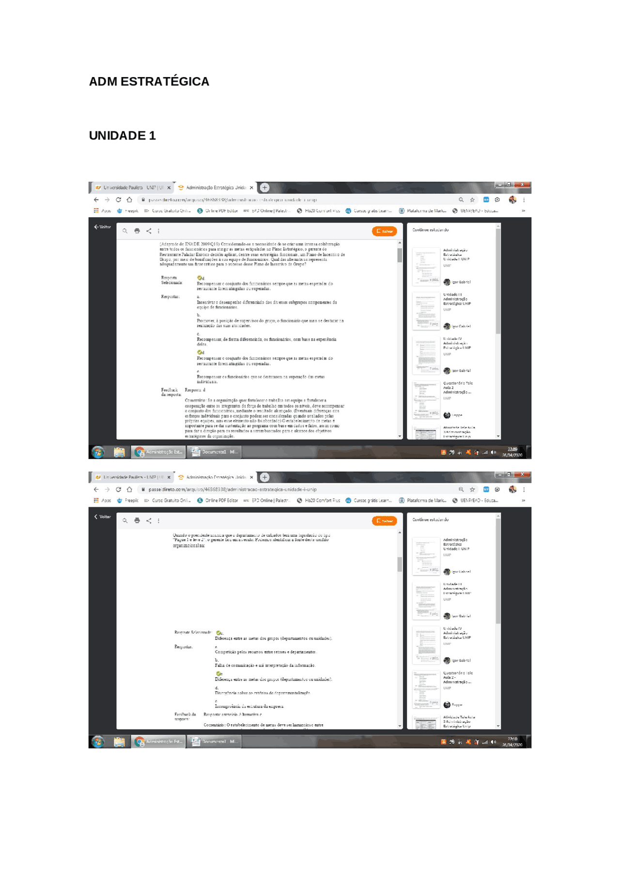Ed ead adm estrategica - Docsity