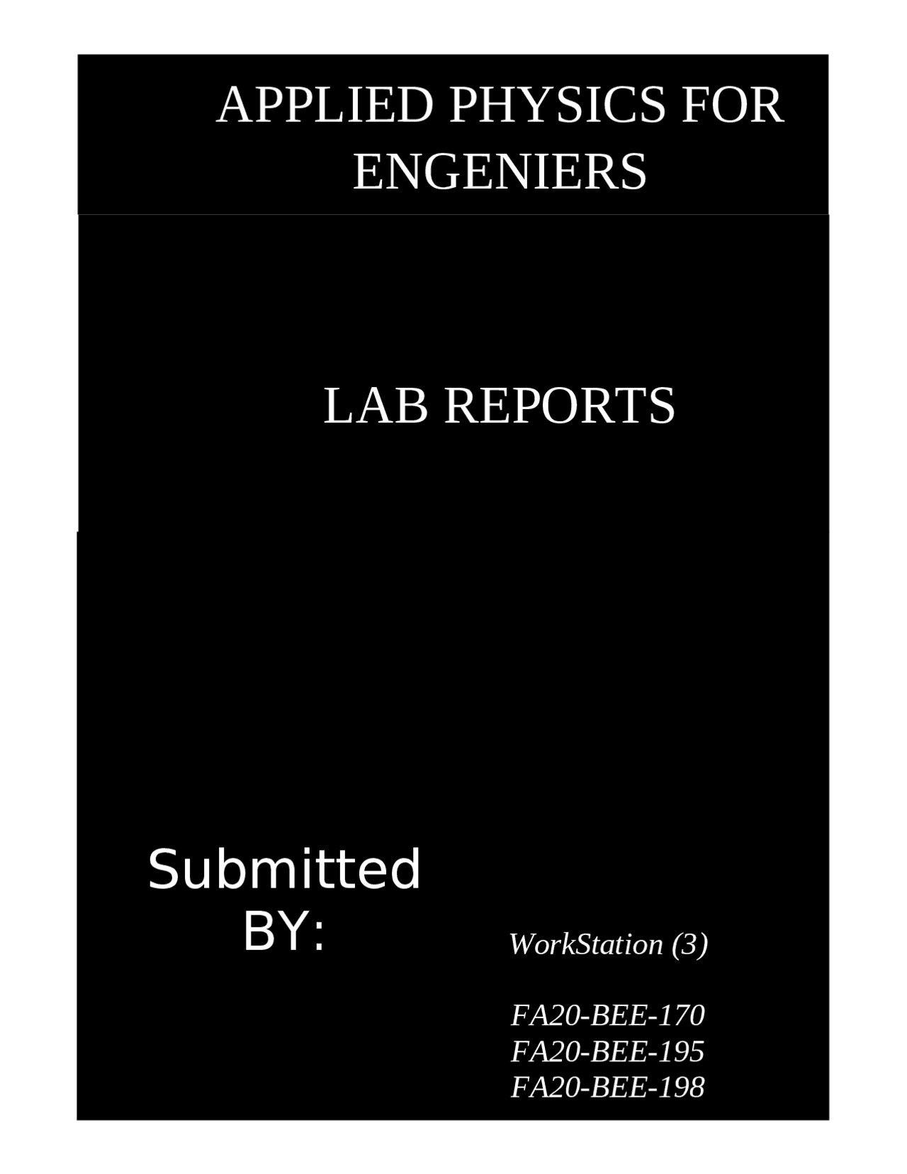 Lab Manual for physics and experiments in the circuit lab at the ...