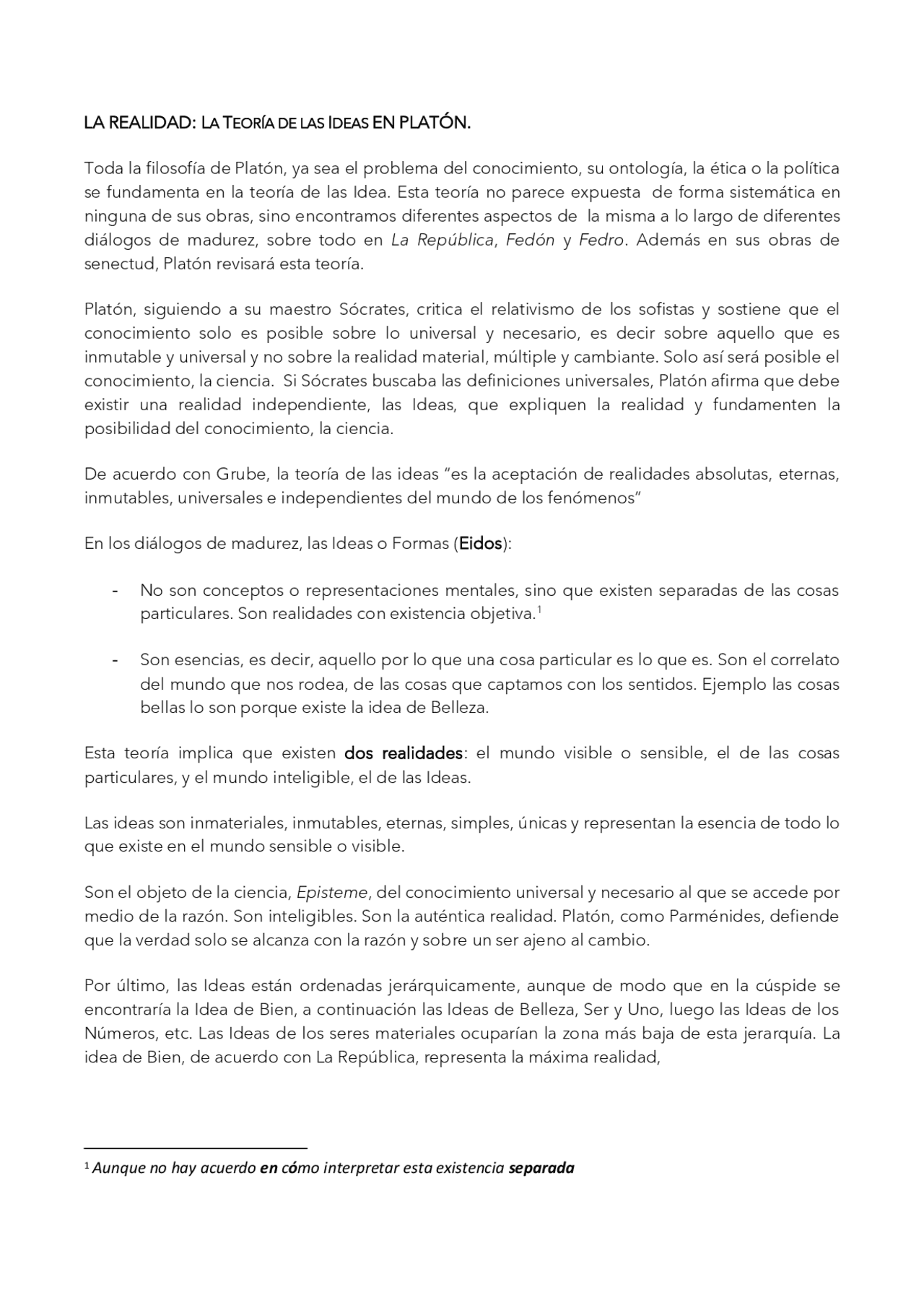Realidad En PlatÓn Evau Docsity