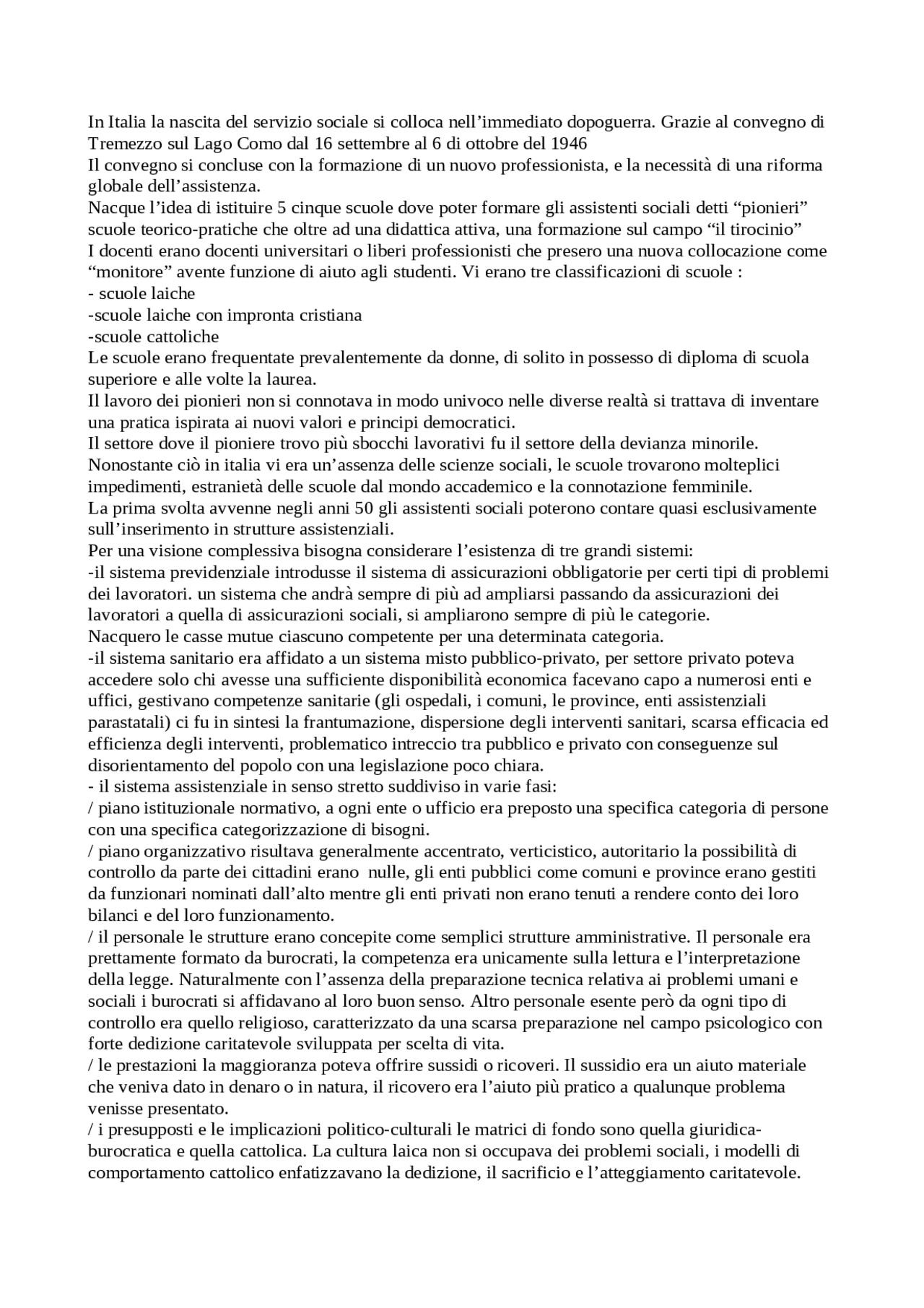 Principi E Fondamenti Del Servizio Sociale Docsity