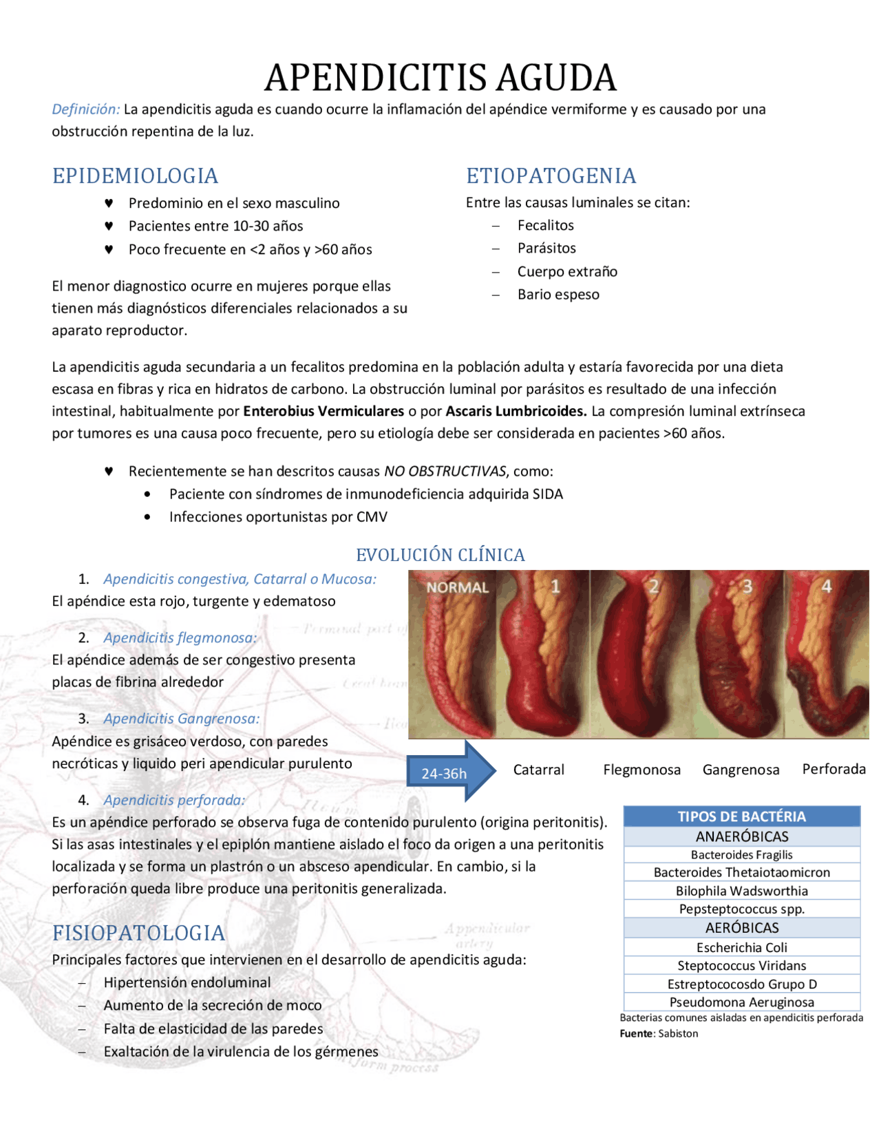 Apendicite aguda - resumo - Docsity