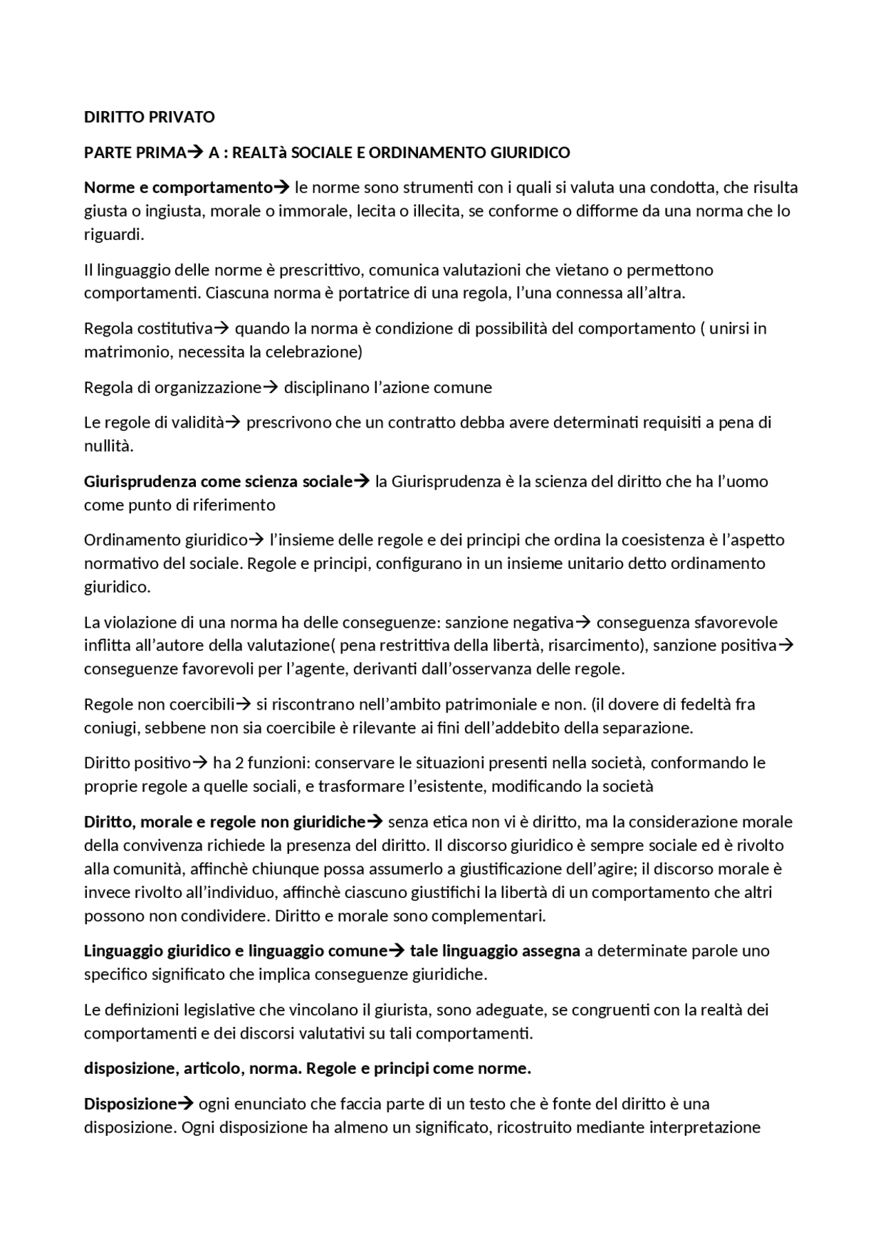 Appunti Lezioni Diritto Privato Prof F Criscuolo Docsity