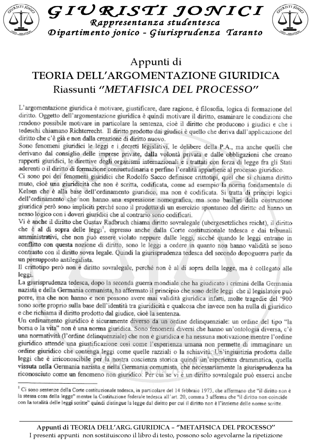 La Metafisica Del Processo Docsity