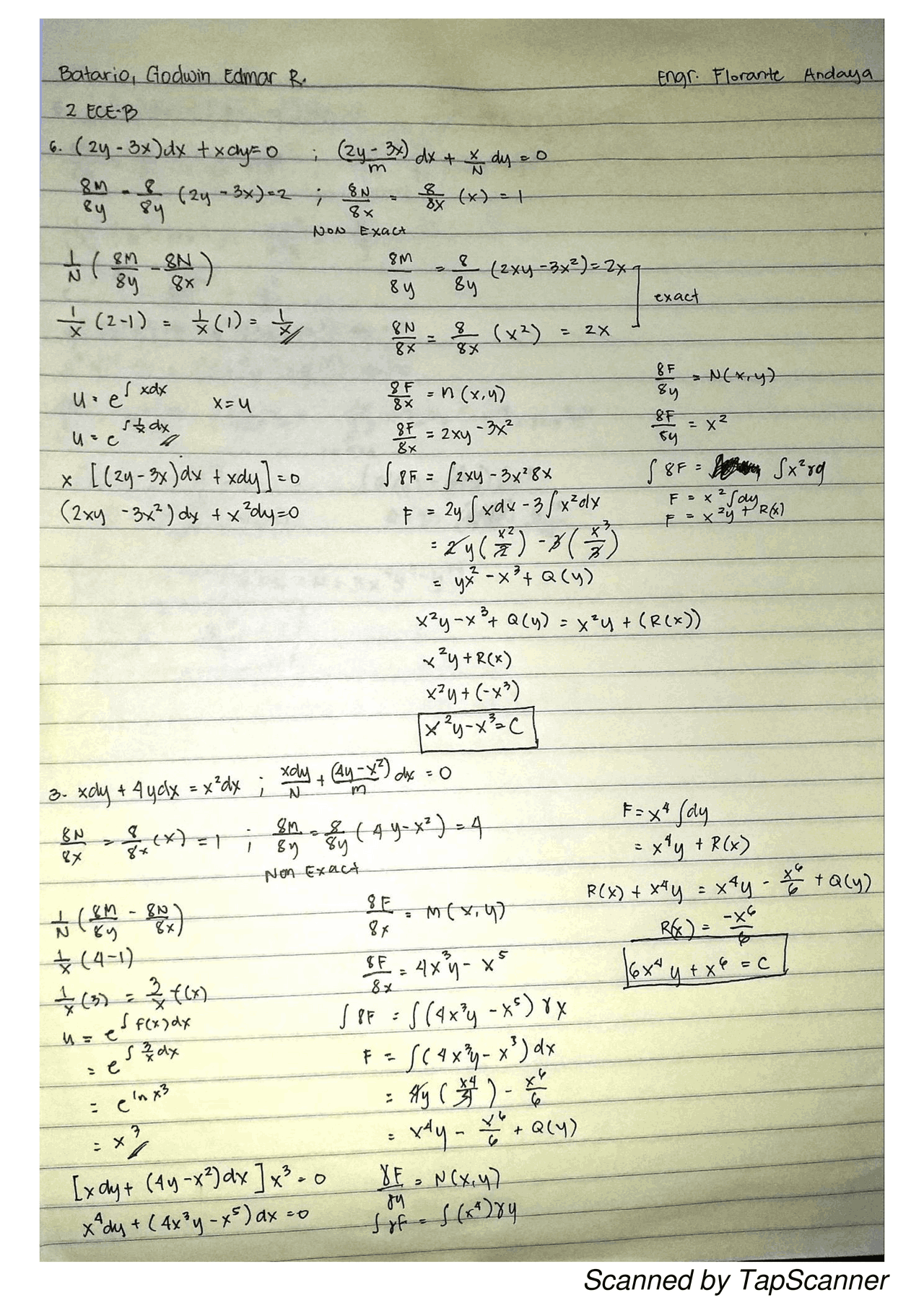Calculus Exercises And Circuits Designs Docsity