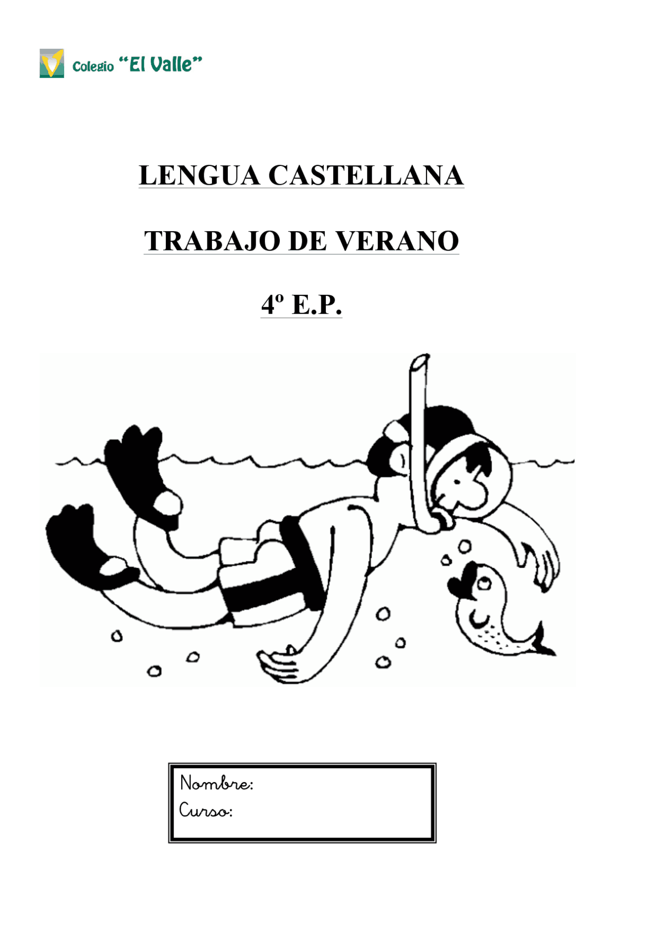 Cuaderno de repaso para el verano 4 de primaria - Docsity