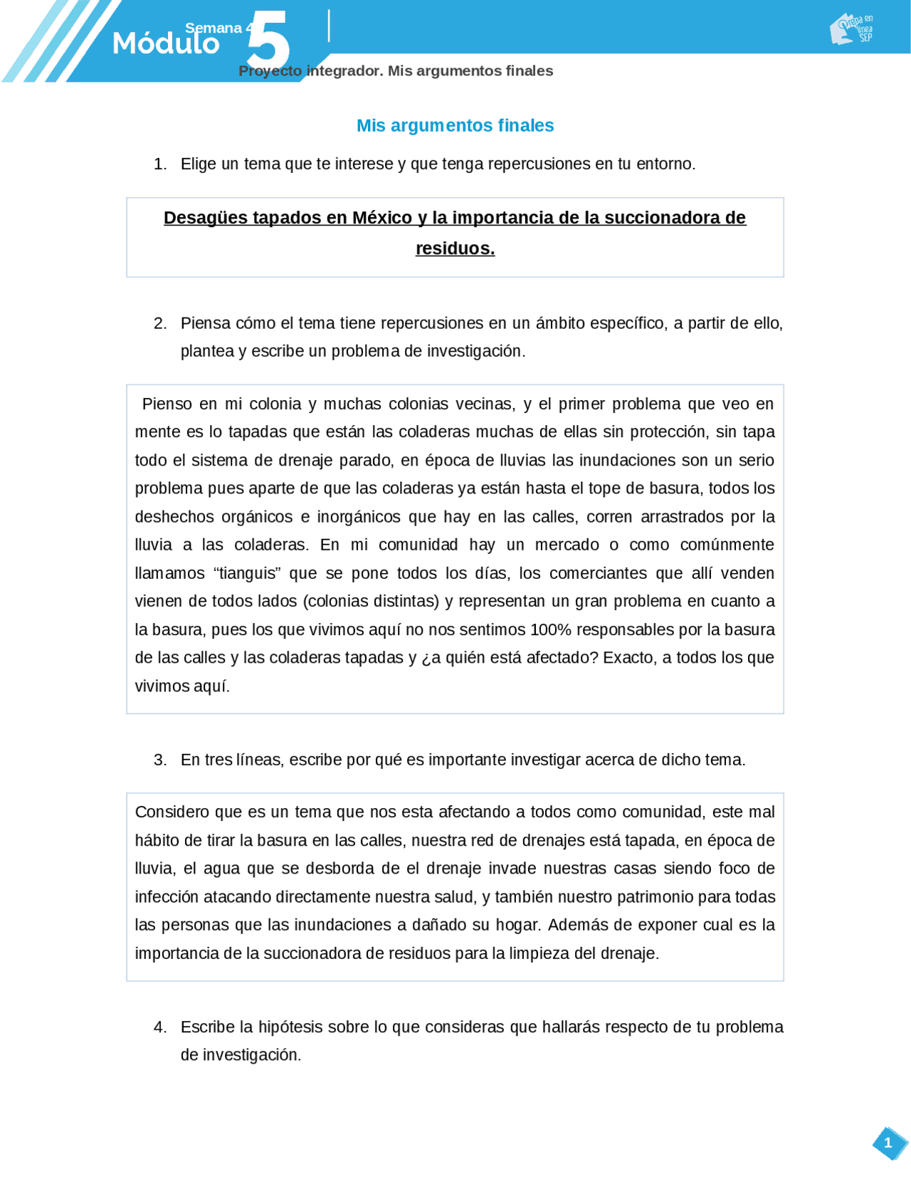 Proyecto Integrador Módulo 05 Ejercicios De Historia Docsity