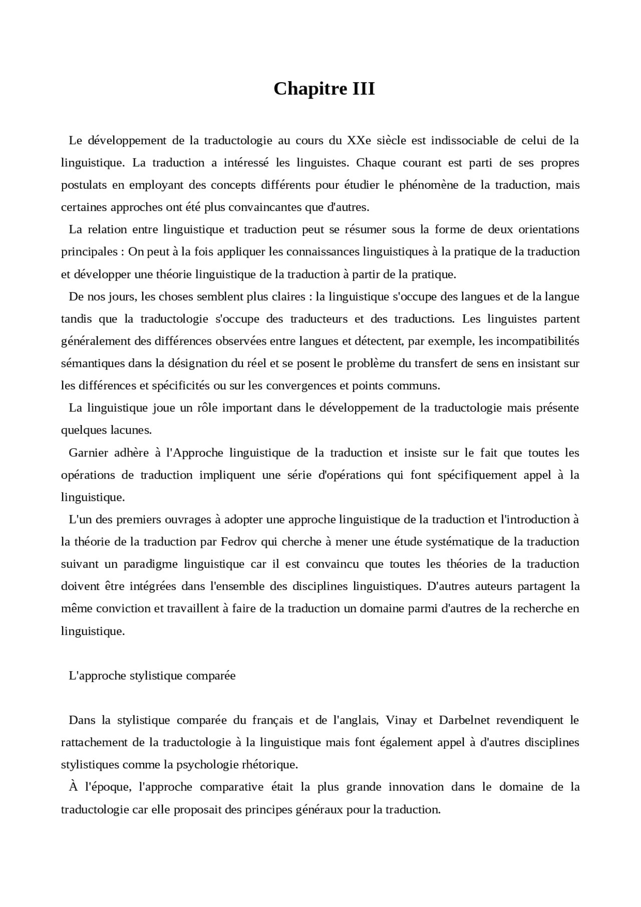 Introduction à La Traductologie Docsity
