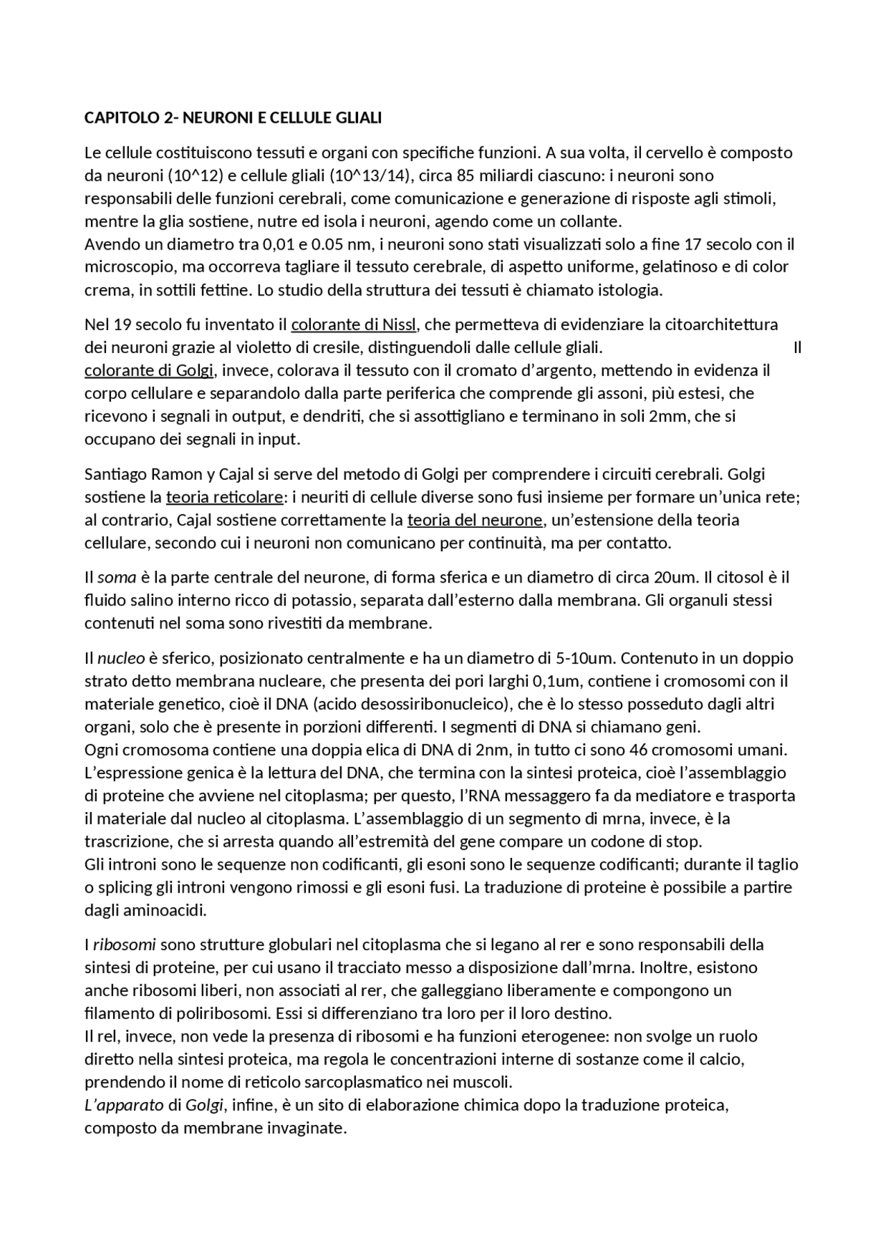 Riassunto Capitolo 2 Bear Docsity