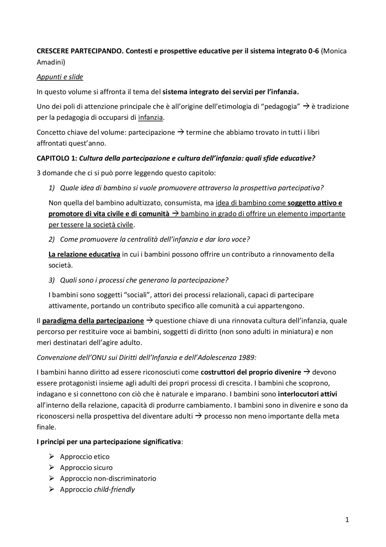 Crescere Partecipando Docsity