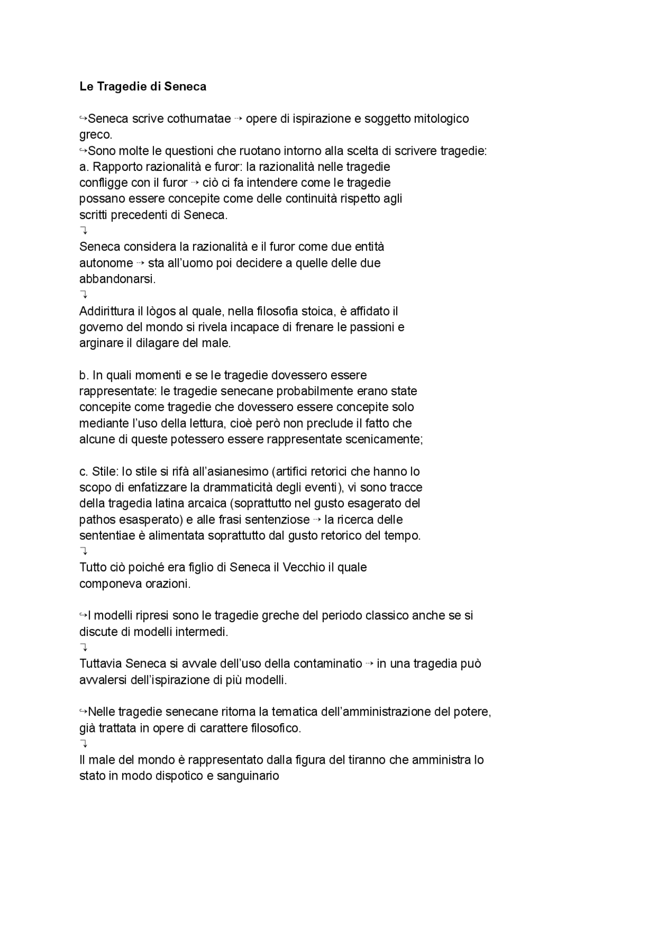 Le Tragedie Di Seneca Docsity