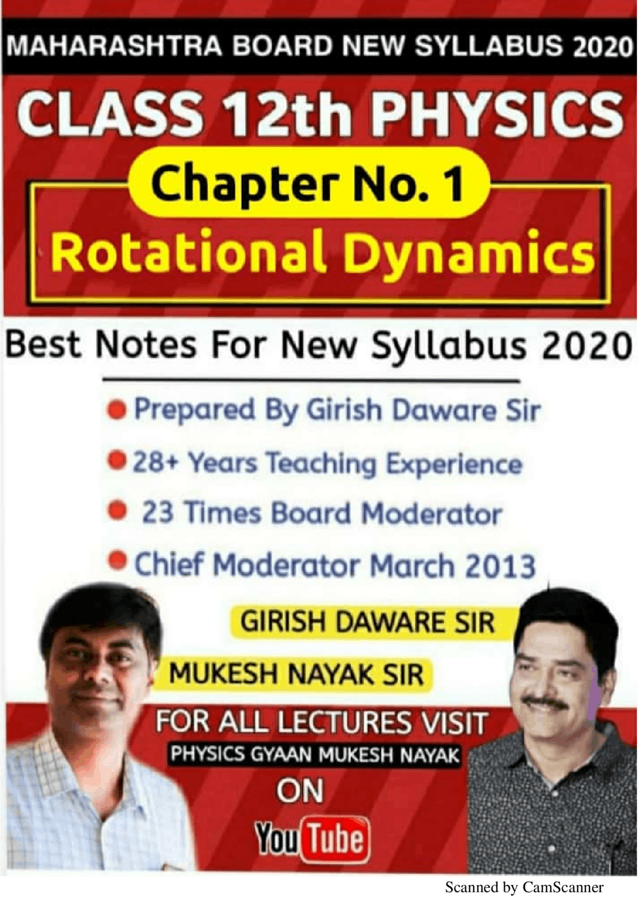 Rotational Motion Complete Chapter Notes Docsity