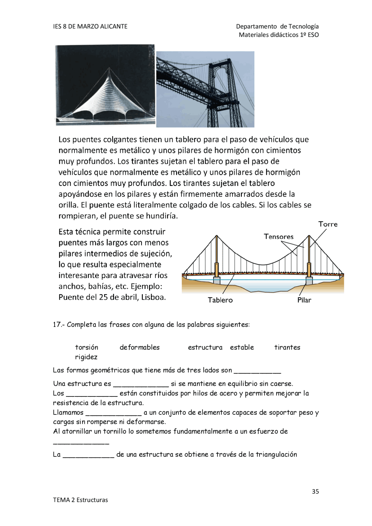ESTRUCTURAS 2º ESO PAG7 REPASO - Docsity
