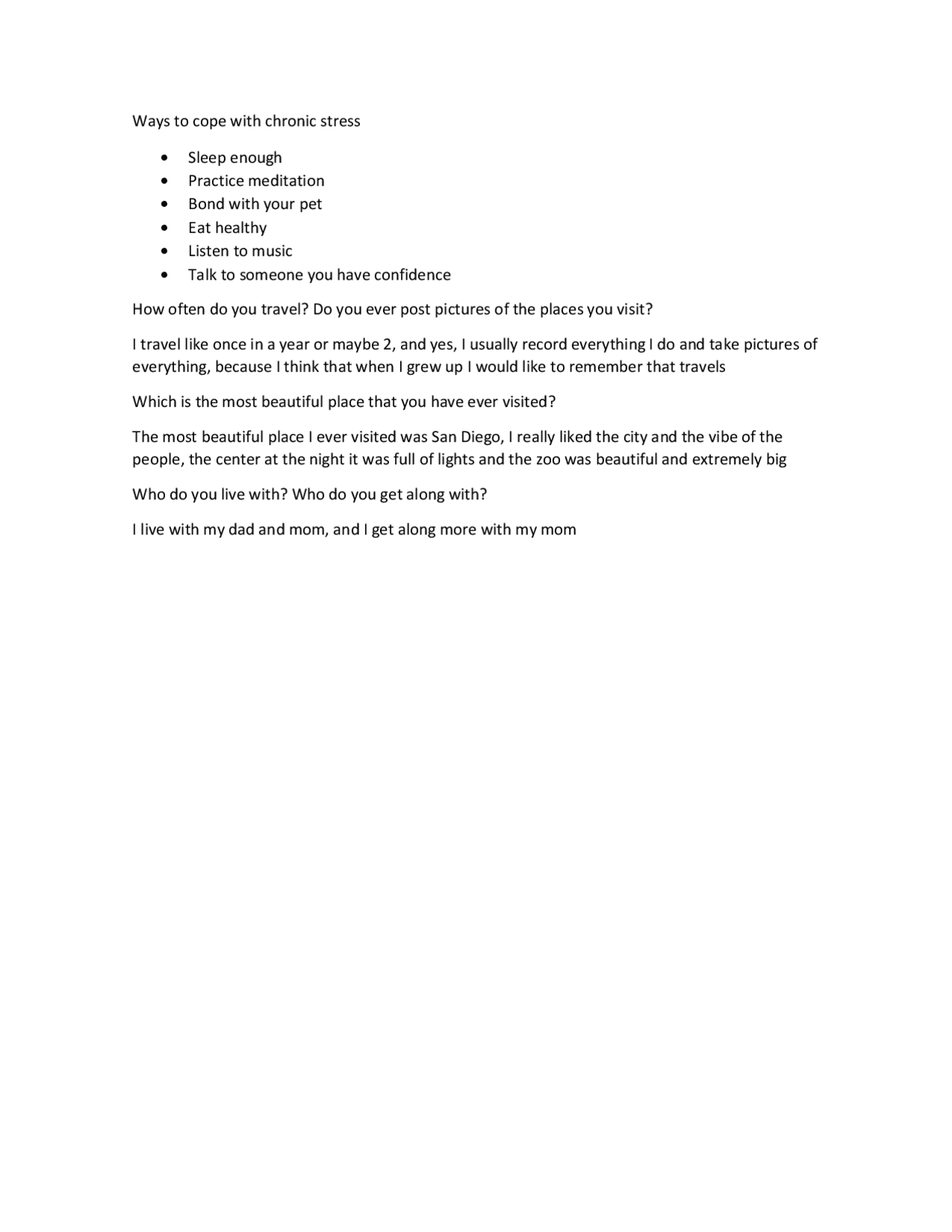 Review Questions Of Your Life Docsity