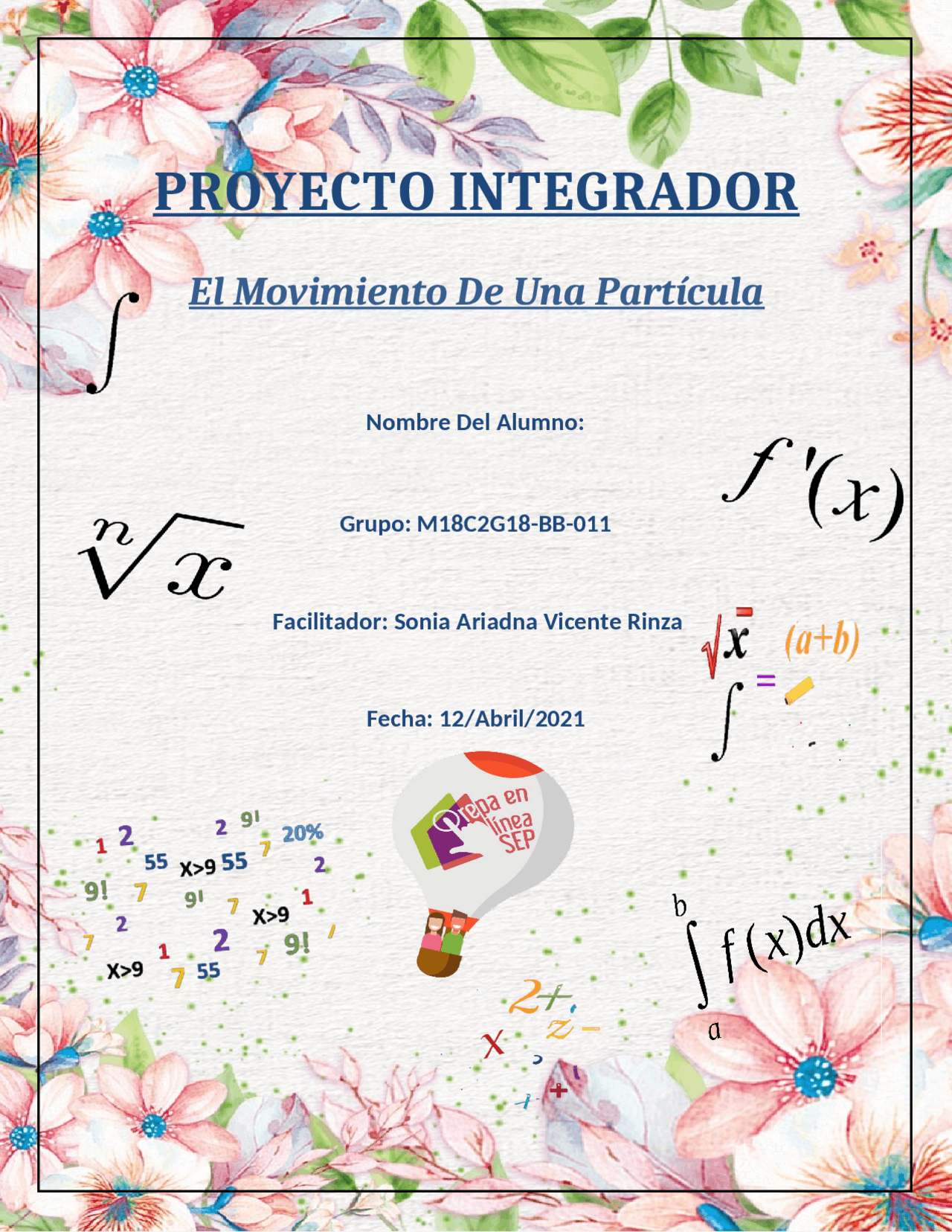 El Movimiento De Una Particula Docsity