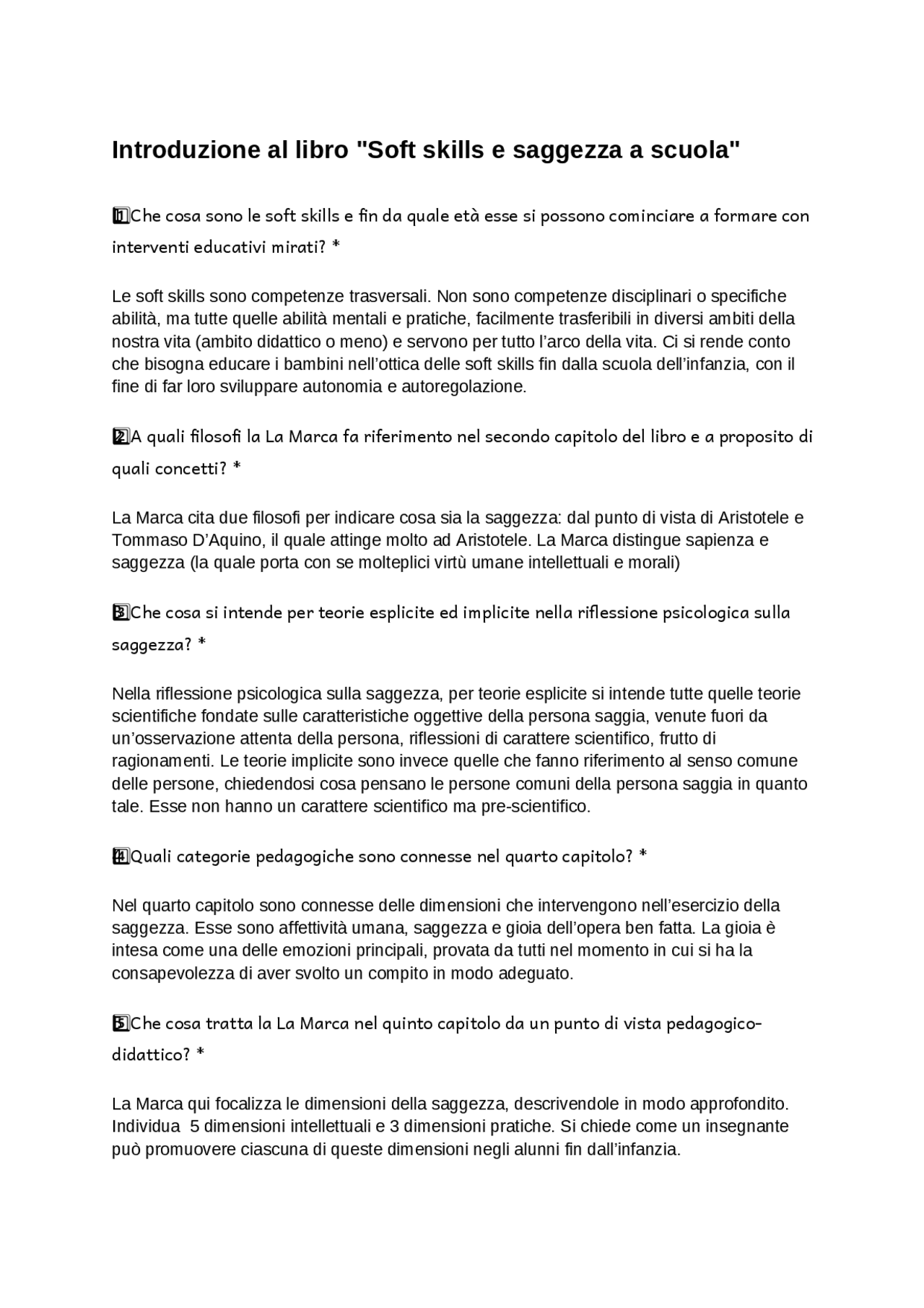 Soft Skills E Saggezza A Scuola Domande E Risposte Libro Per Formazione