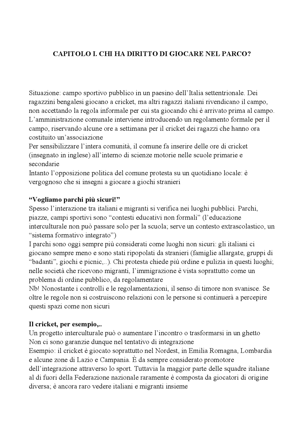 Il Gioco Duro Dellintegrazione Di Davide Zoletto Docsity
