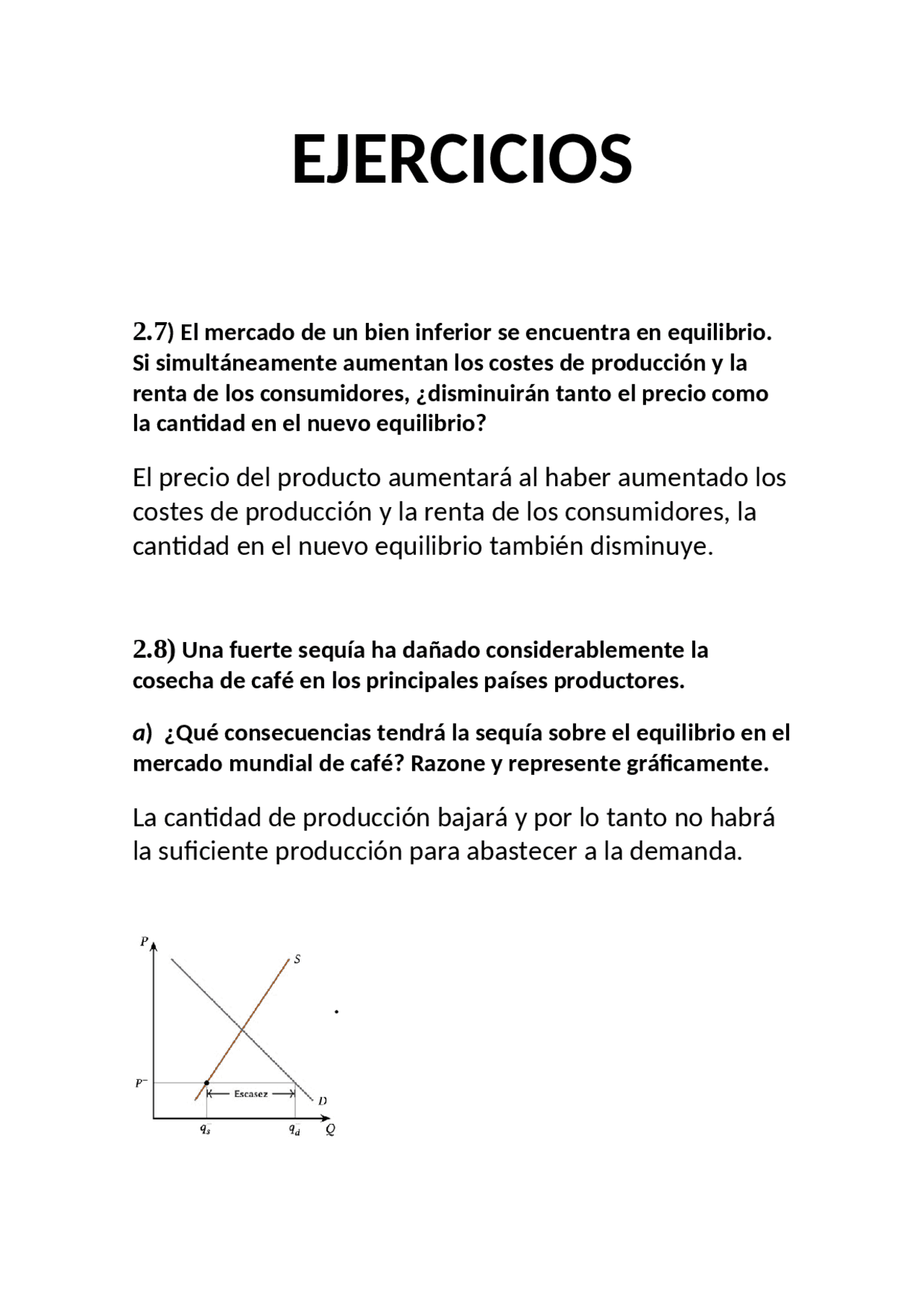 Ejercicio Microeconomía Docsity