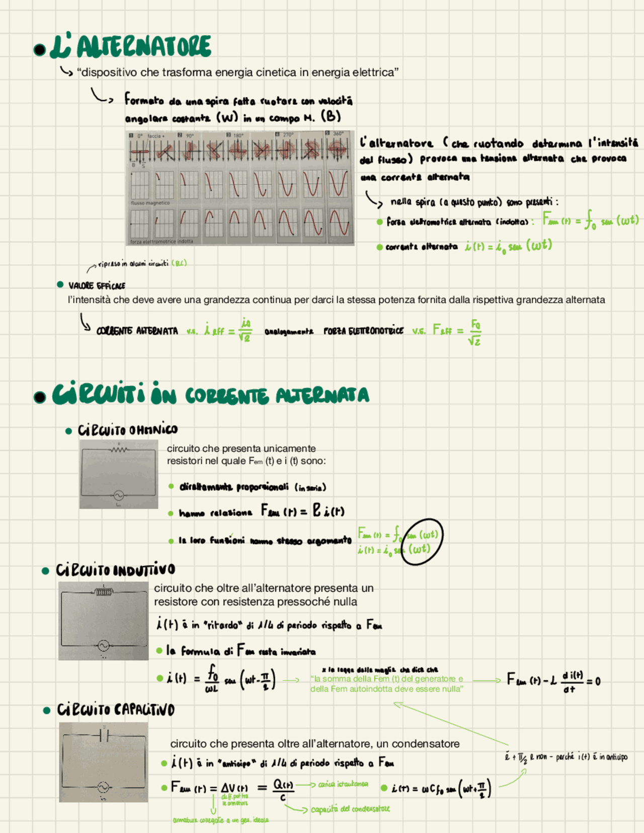 La corrente alternata - Docsity