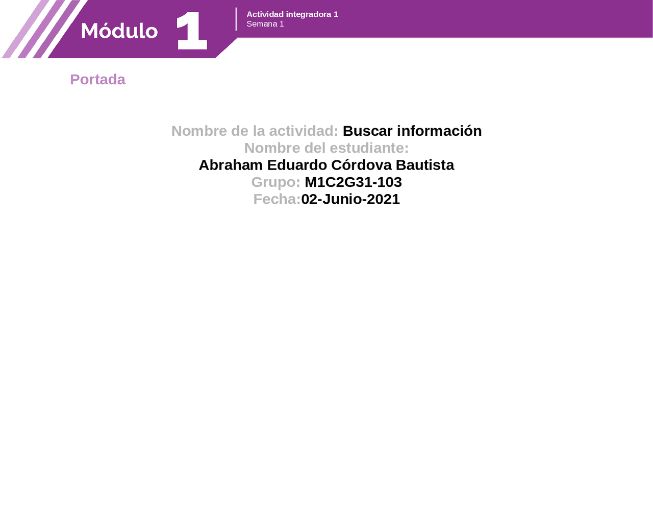 Actividad Integradora - Docsity