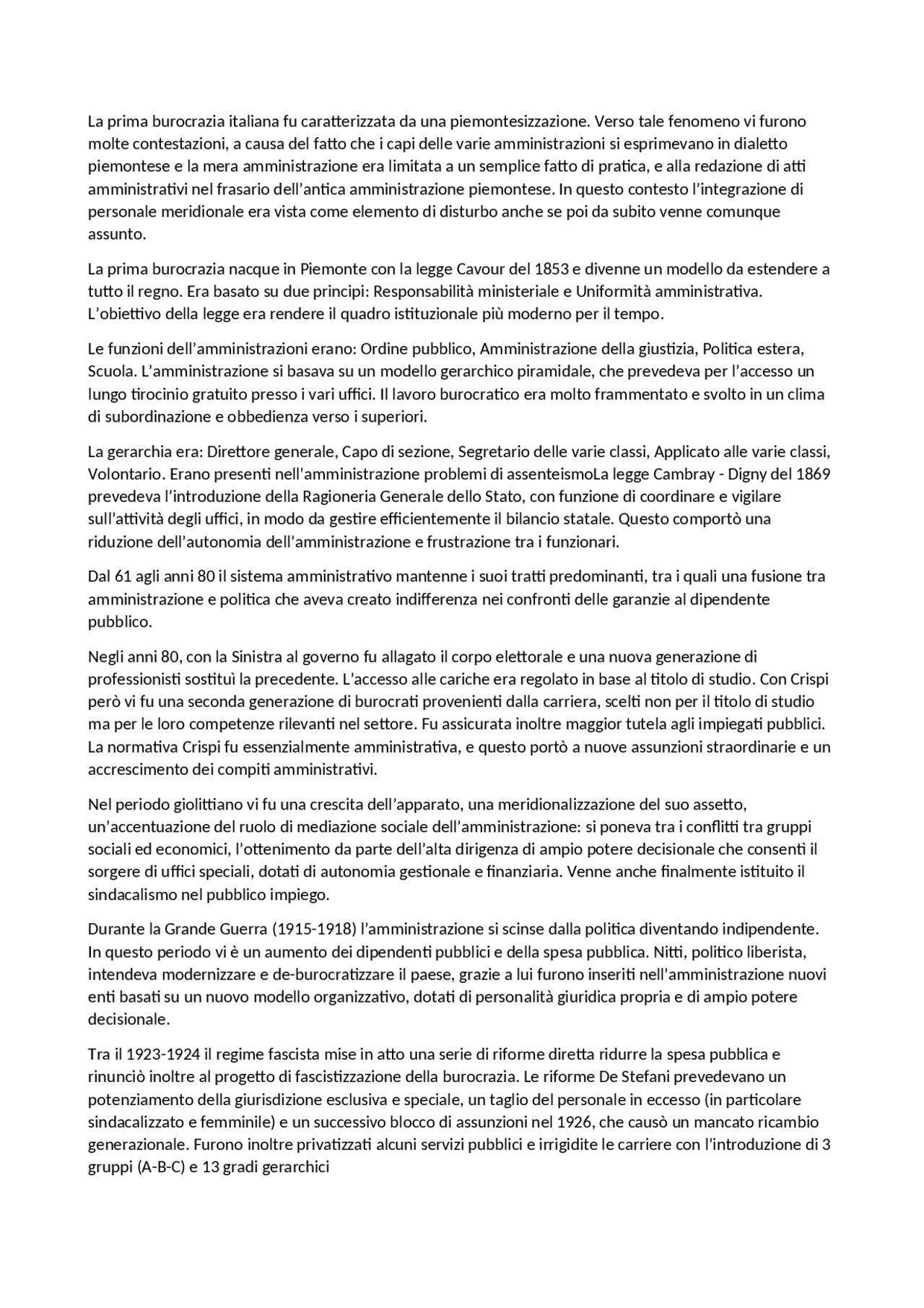 Guido Melis Riassunto Libro Docsity