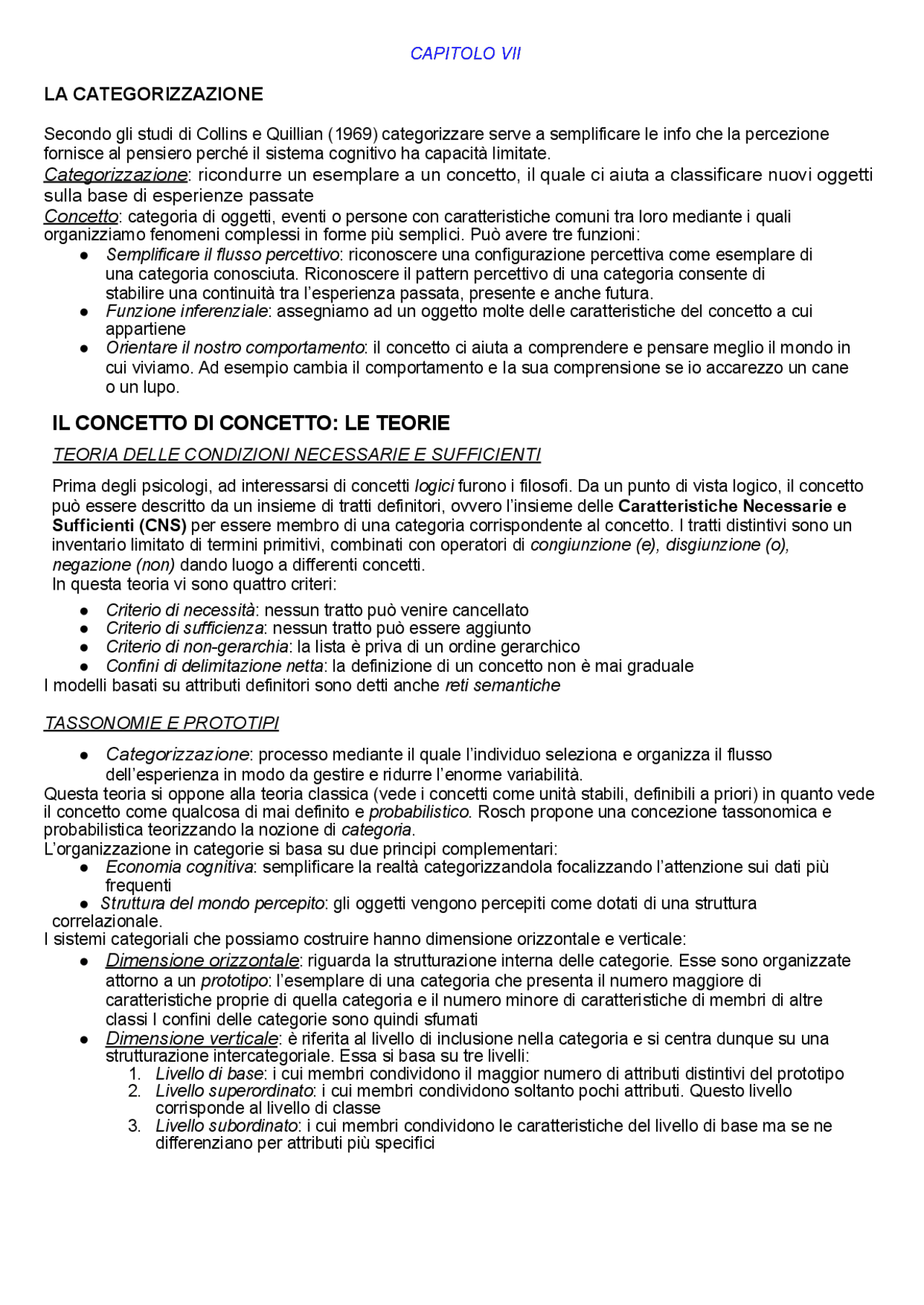 Riassunto integrato di slides dei capitoli 7 - 8 - 9 - Docsity