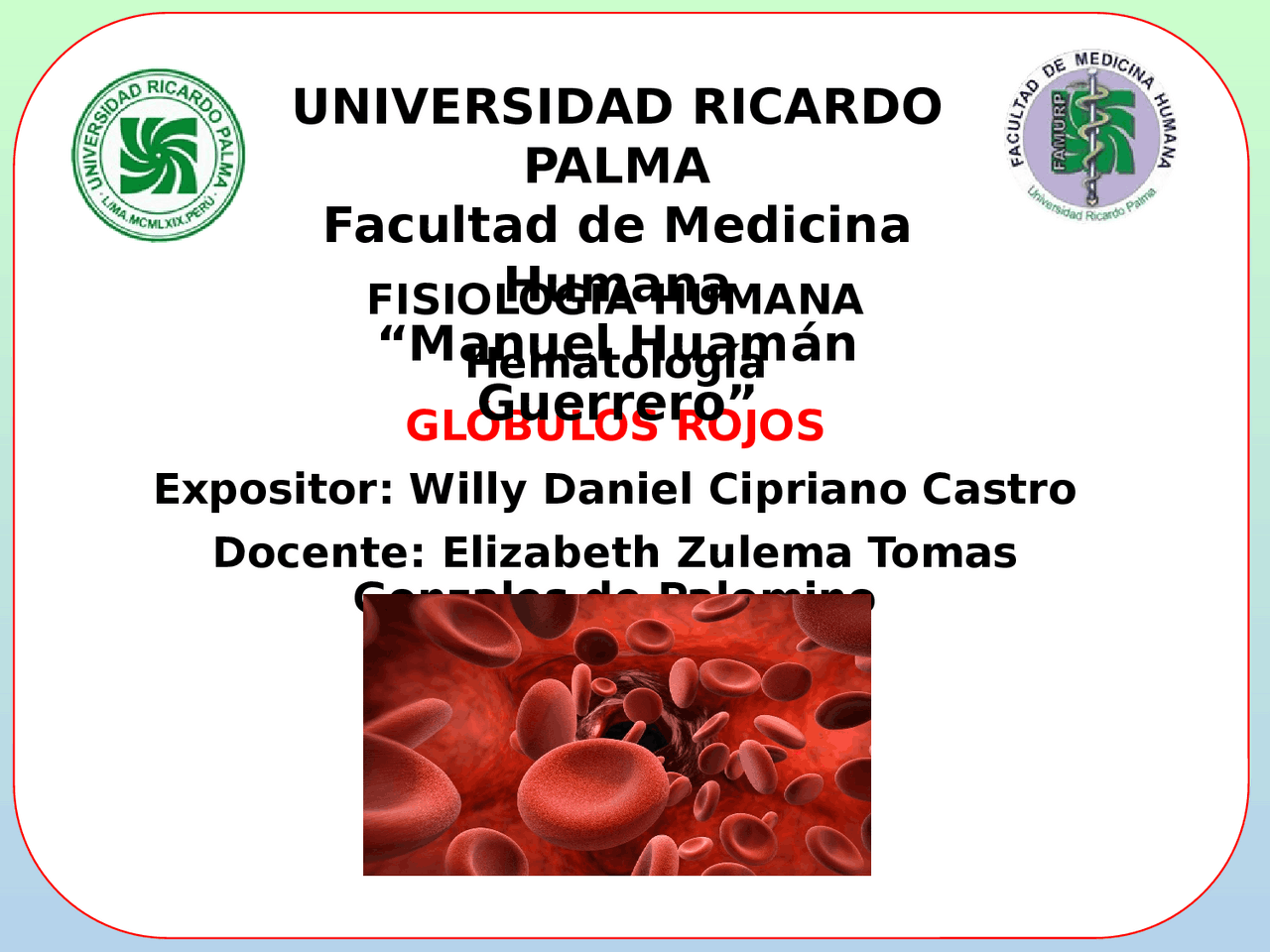 Globulos rojos, funciones, características y propiedades - Docsity