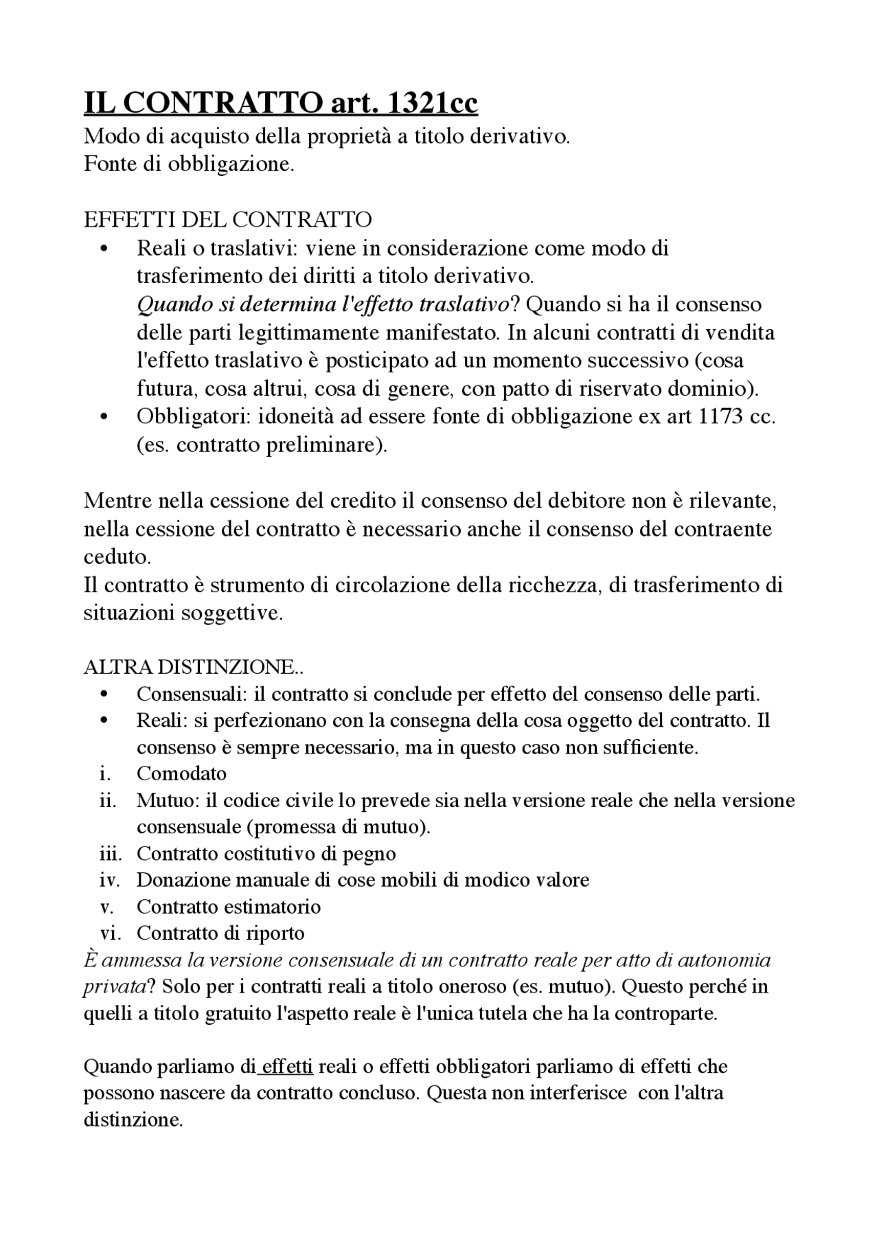 Appunti Diritto Privato Docsity