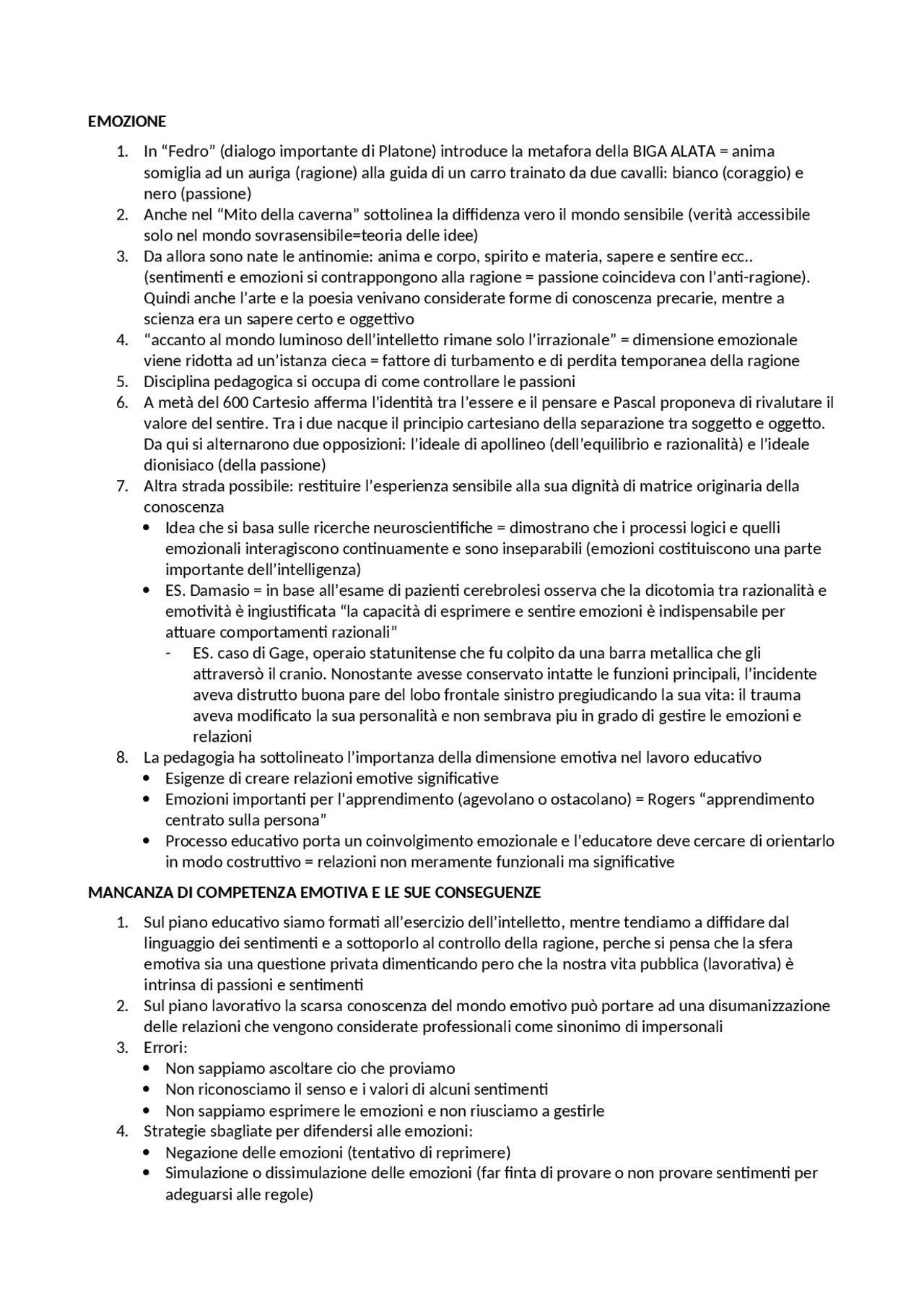 Riassunto Cap 8 Del Libro Di Pedagogia Generale Docsity