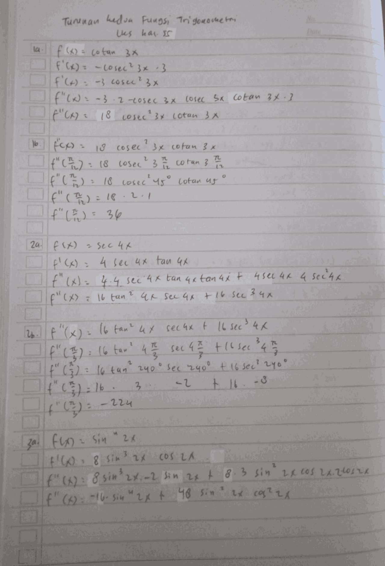 Mathematics Derivation Docsity