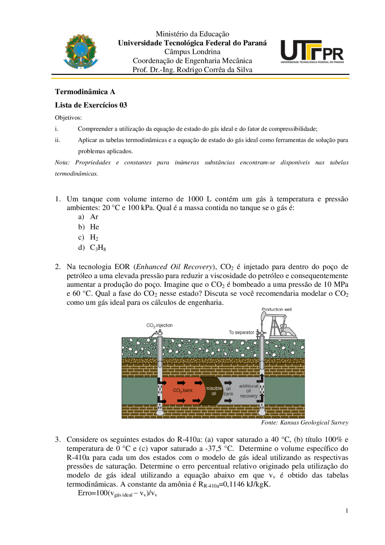 Lista De Exercícios De Termodinâmica Docsity