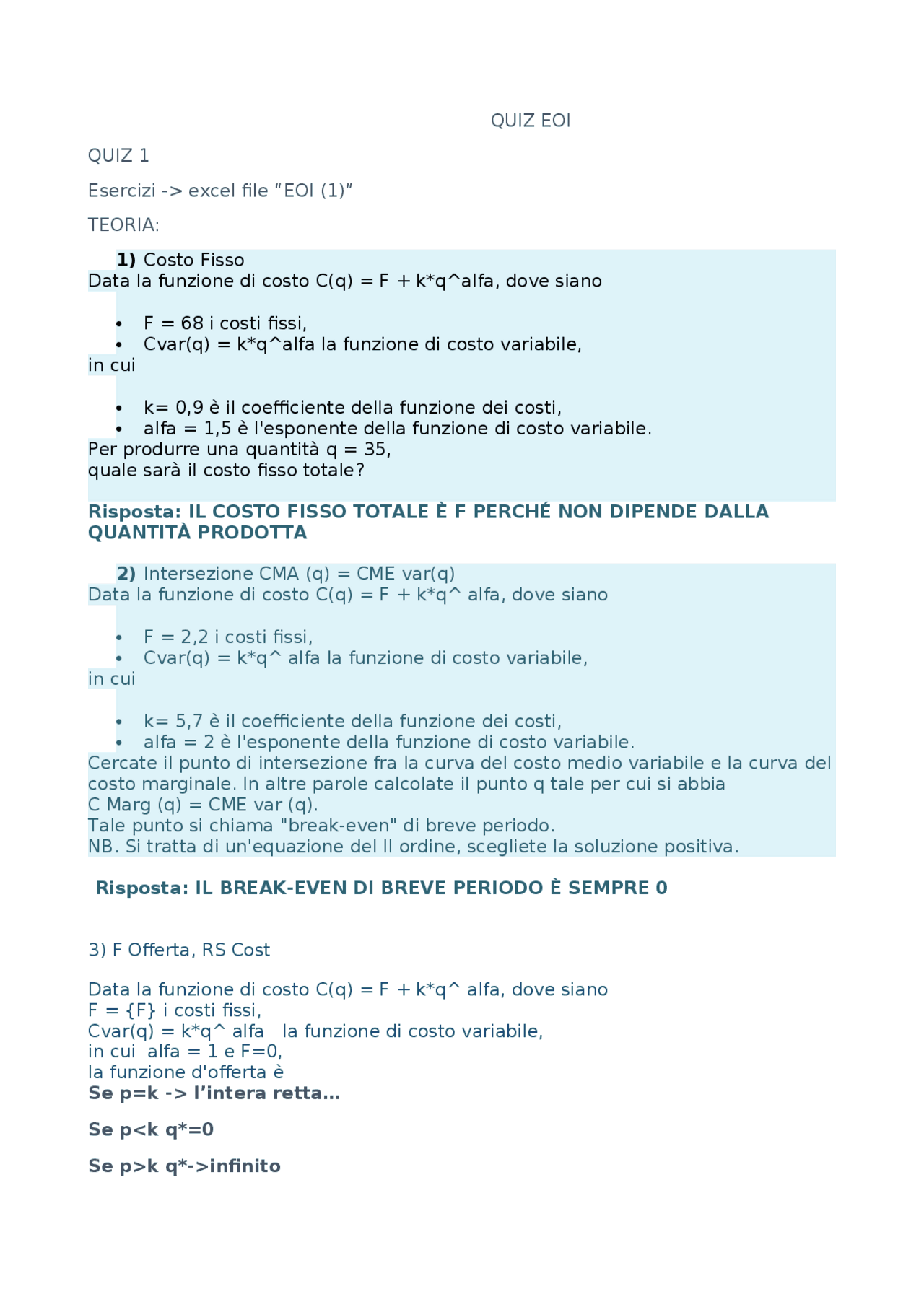 Risposte Esame Corrette E Utilissime Docsity