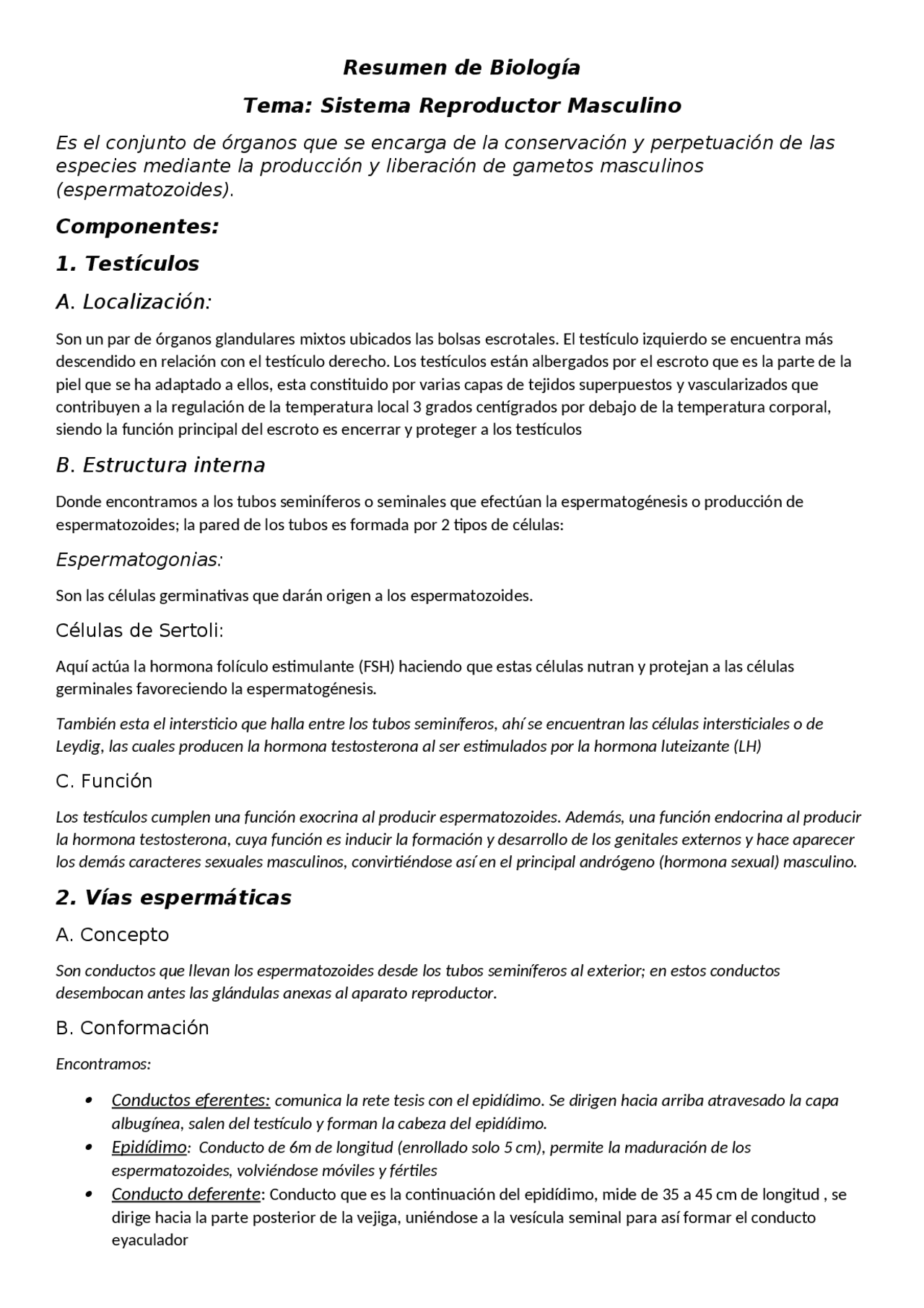 Sistema Reproductor Masculino Docsity