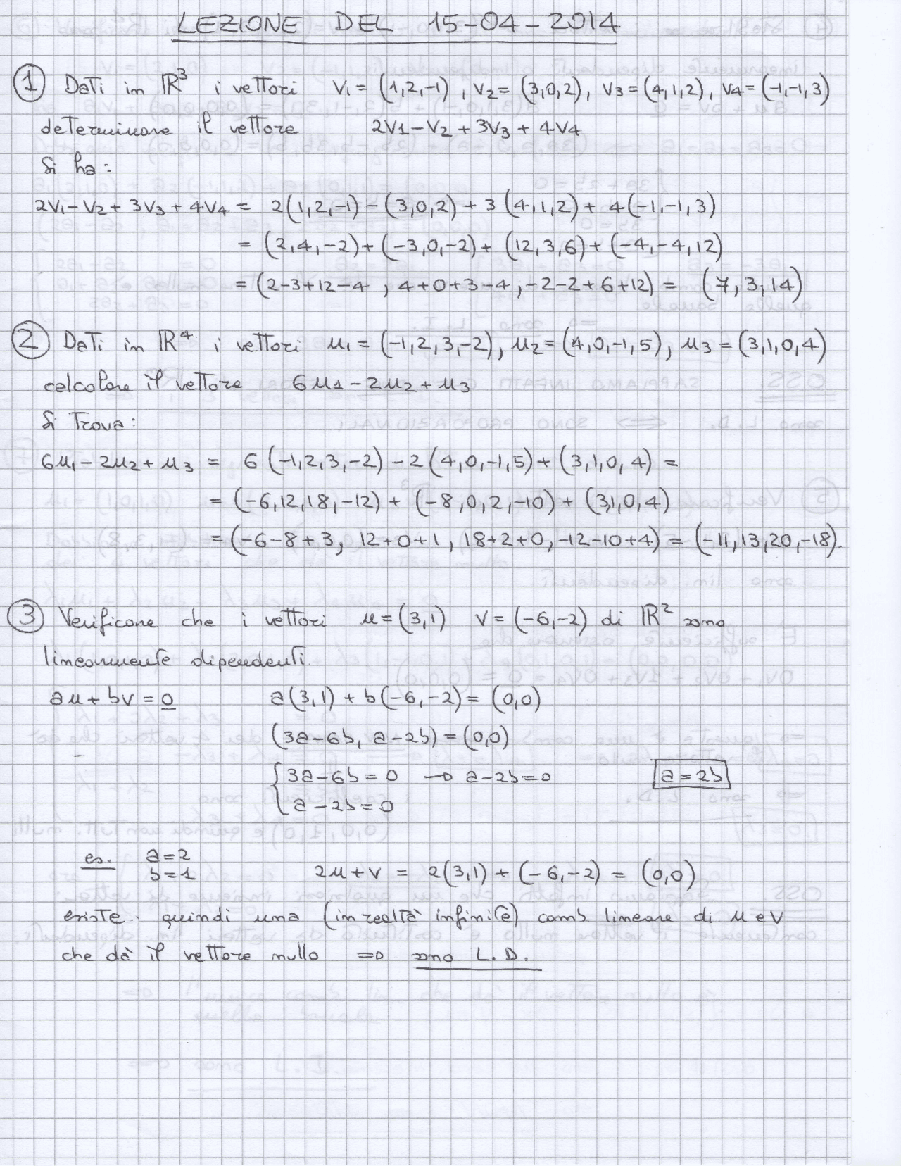 Esercizi Sulla Geometria Analitica E Lineare Docsity