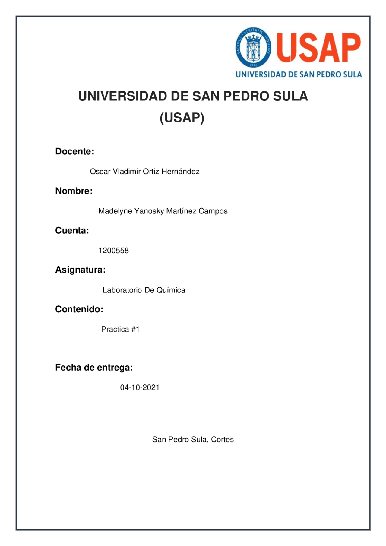 Practica De Laboratorio Docsity