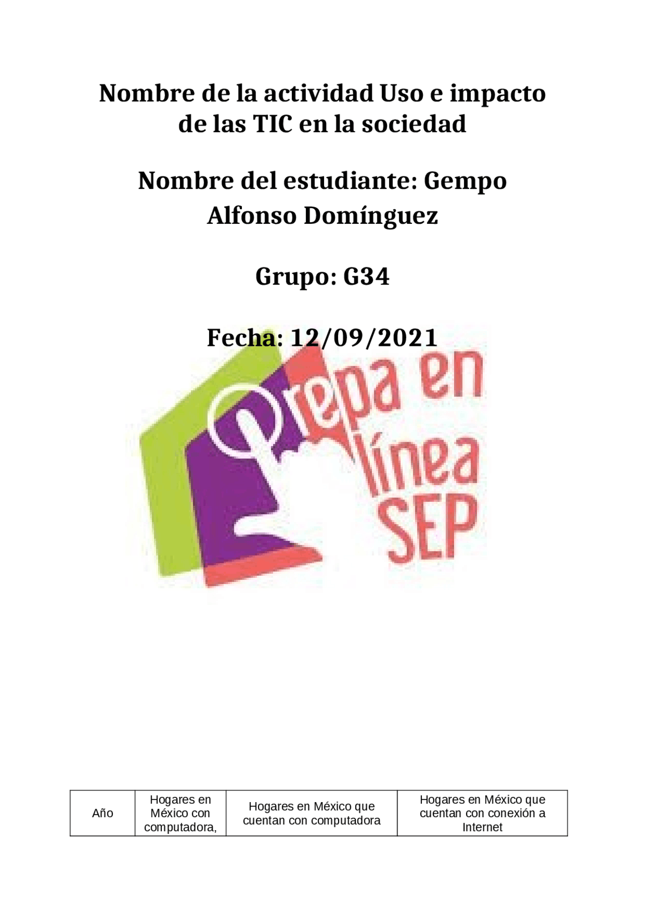 Uso E Impacto De Las Tic En La Sociedad Docsity