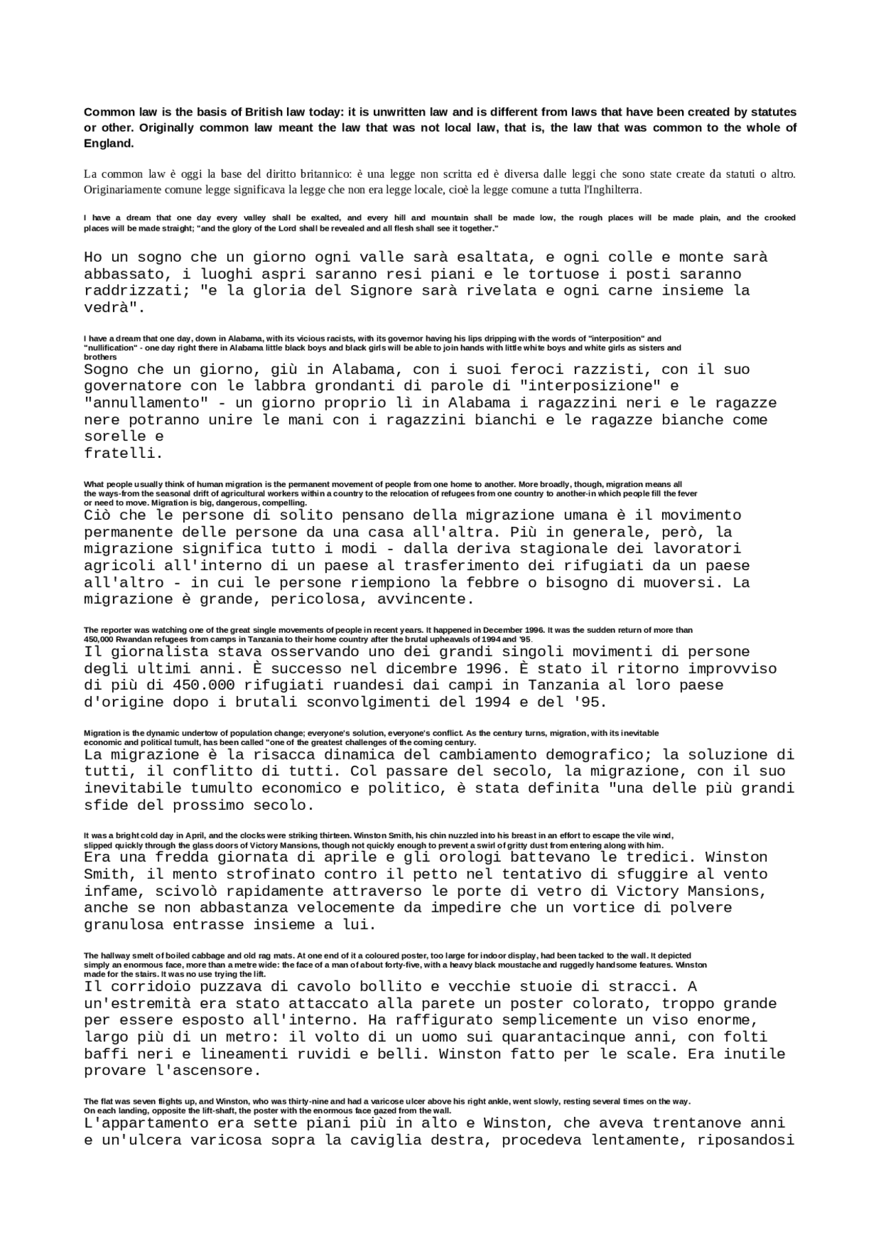 Domande Aperte Lingua Inglese Docsity