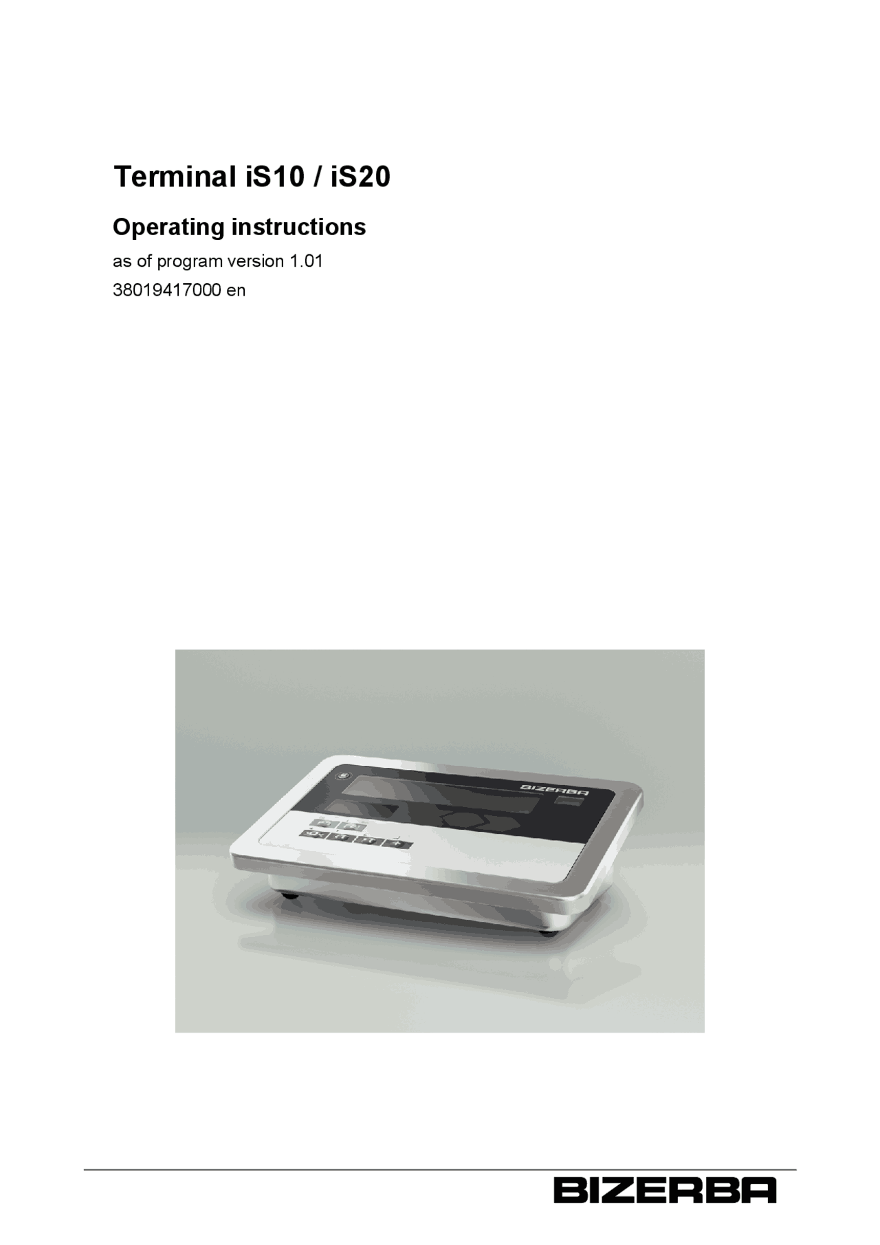 Bizerba is10 is20 manual - Docsity