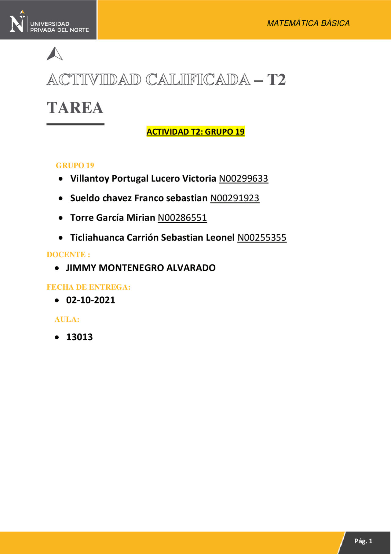 Examen T2 De Complemento De Matematica Exámenes Selectividad De