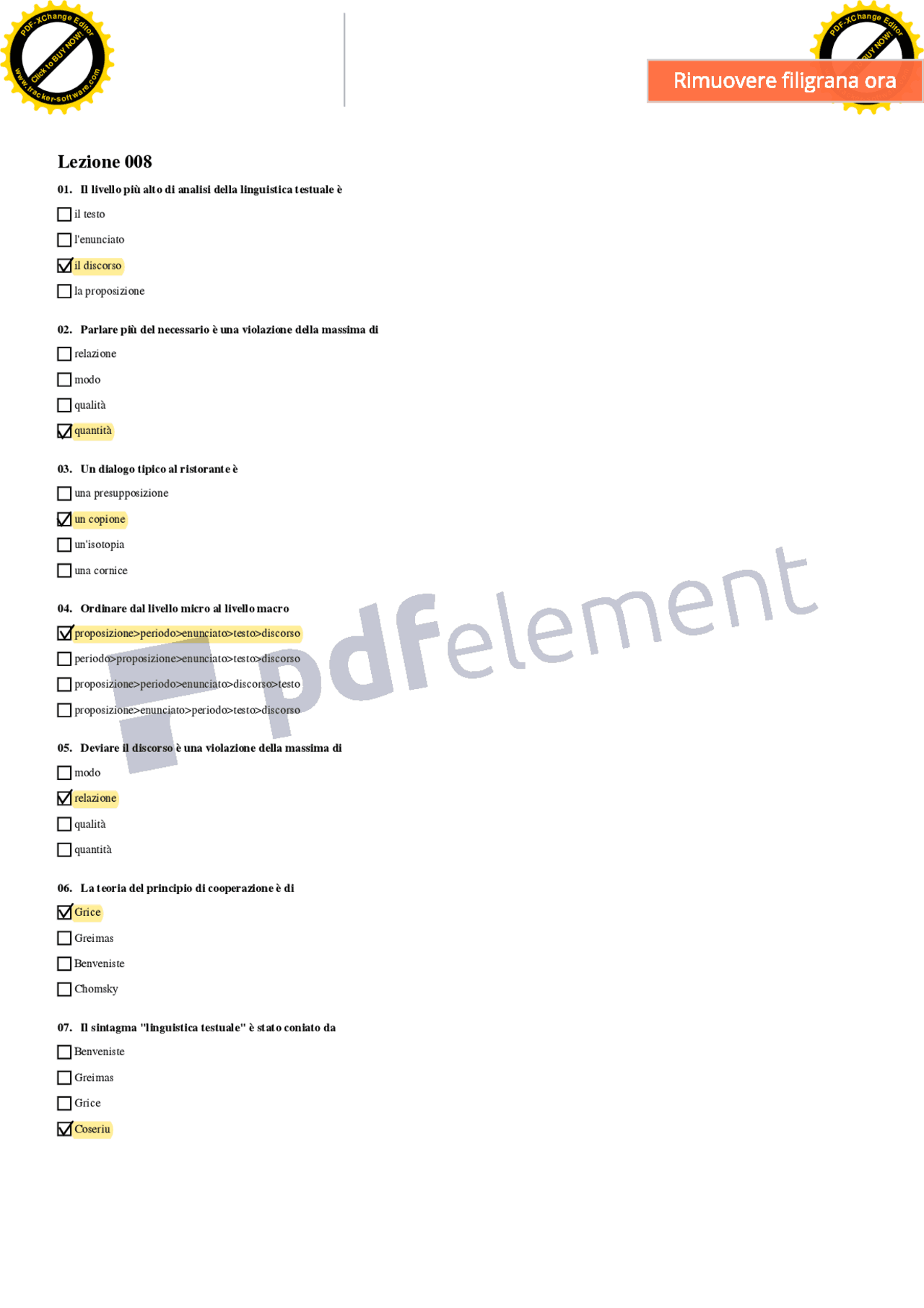 Paniere Ecampus 202122 Pragmatica E Linguistica Testuale Nitti
