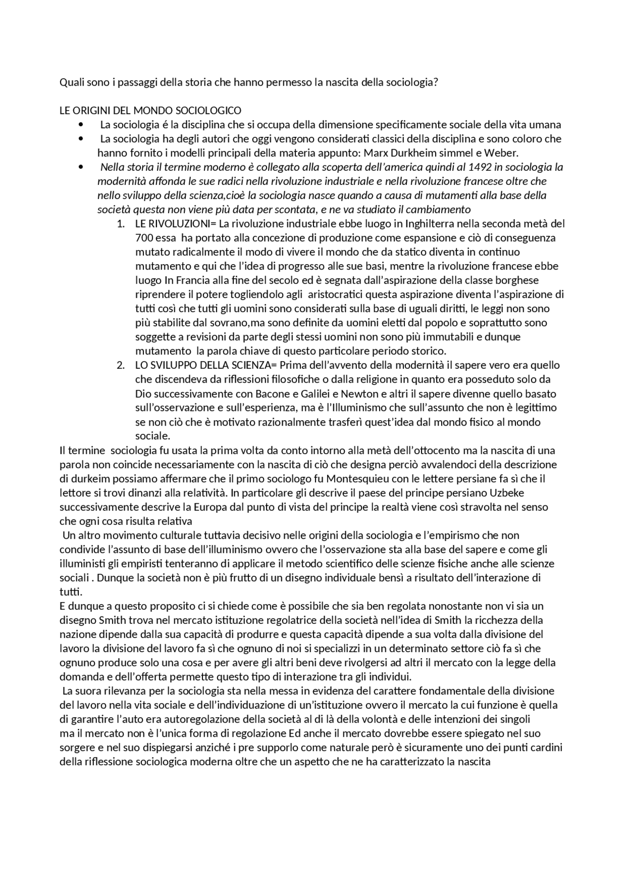 Sociology Saperi Socioli Docsity