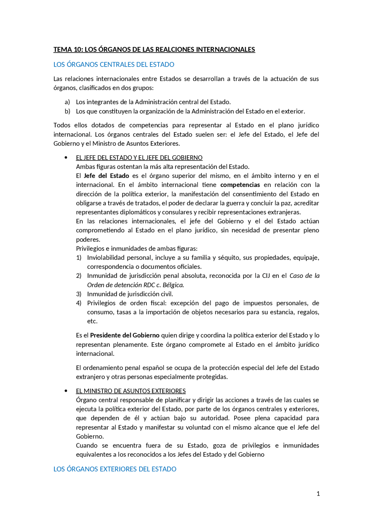 Diritto Internazionale Docsity