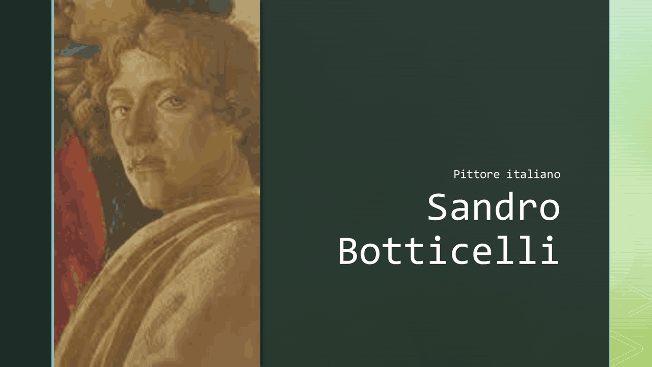 Sandro Botticelli con opere - Docsity